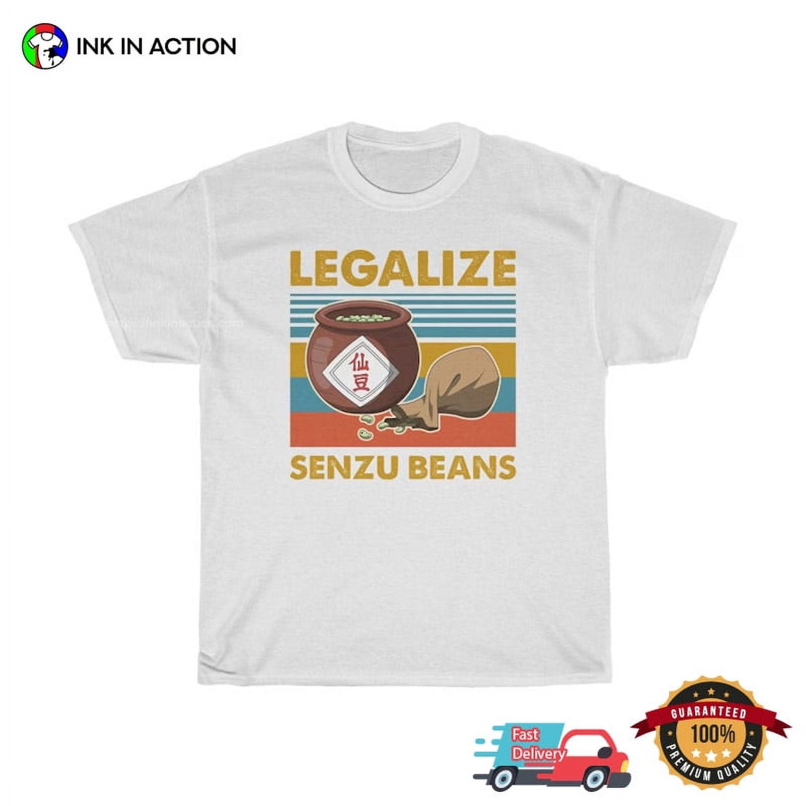 Legalize Senzu Beans Dragon Ball Series Tee - Walmart.com