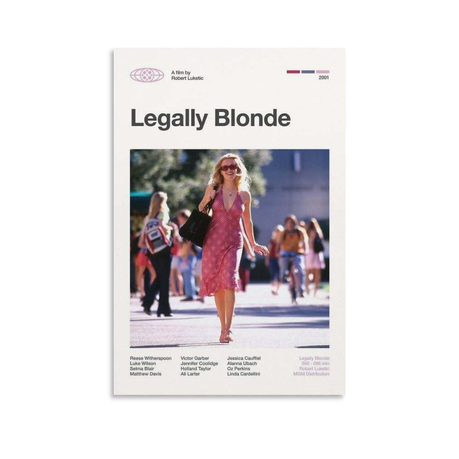 Legally Blonde Vintage Movie Poster Canvas Poster Wall Art Picture ...