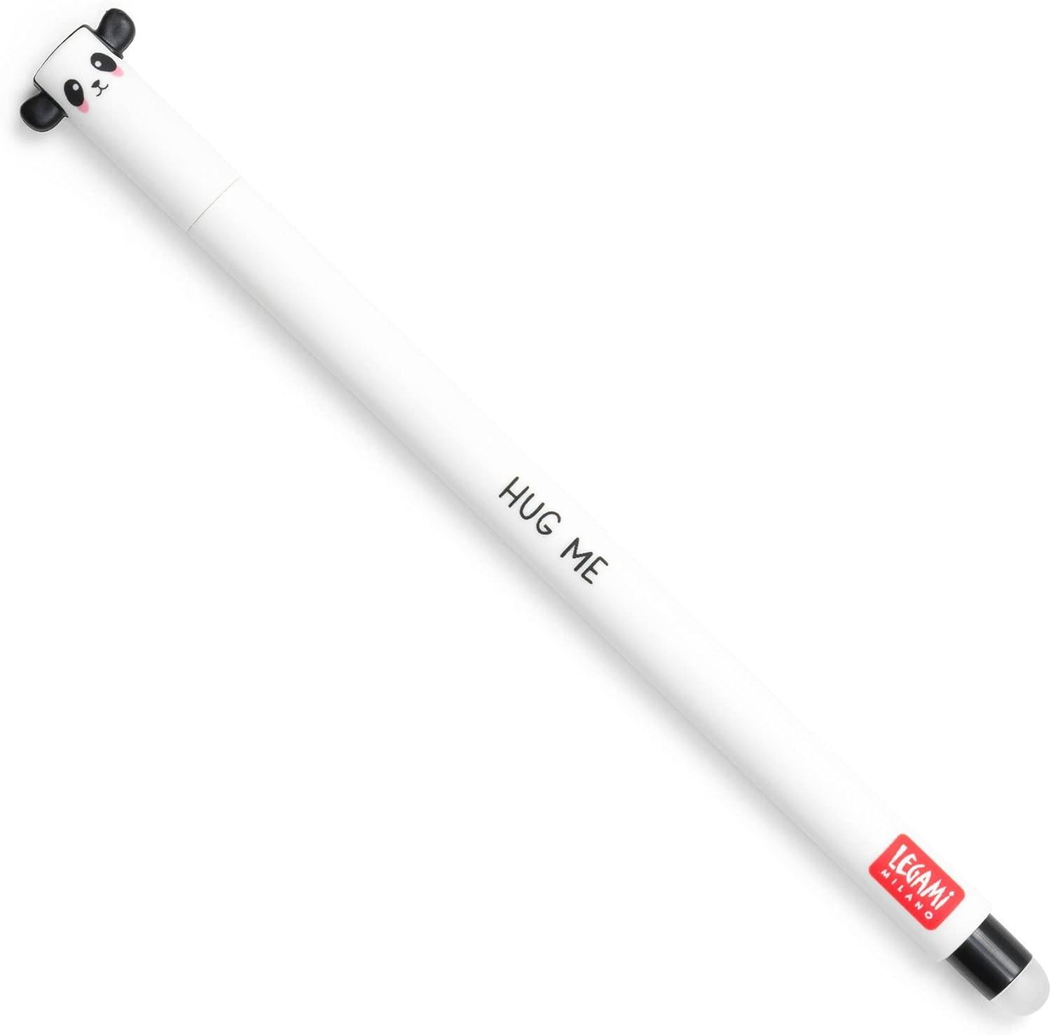 Legami Erasable Gel Pen - 0.7mm - Panda Barrel - Black Ink - Single Pen ...