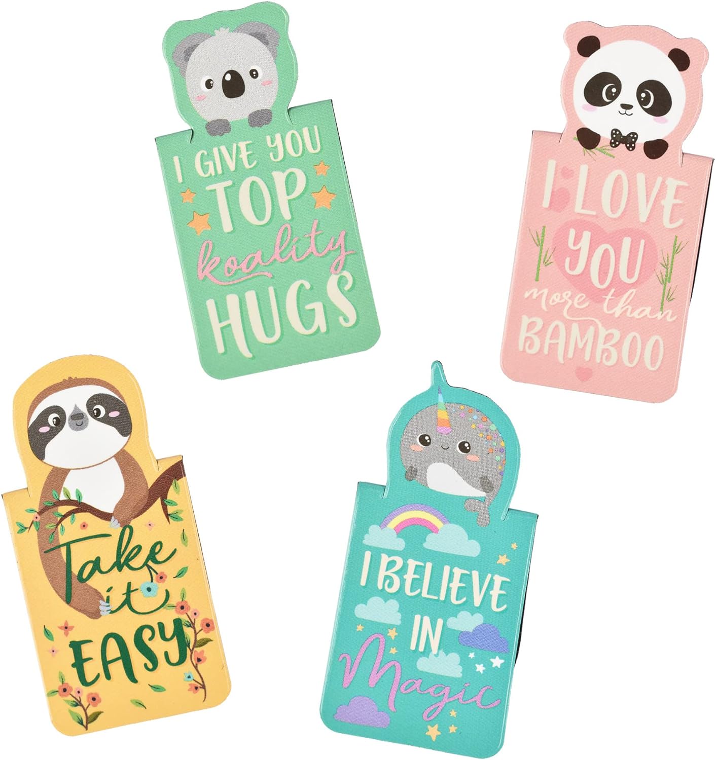 Legami Magnetic Bookmarks Tie Signs - Never Stop Reading - Pack of 4 ...