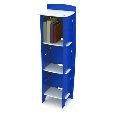 Guidecraft Kids' Deluxe Taiga 3-Shelf Bookshelf - White: Children's ...