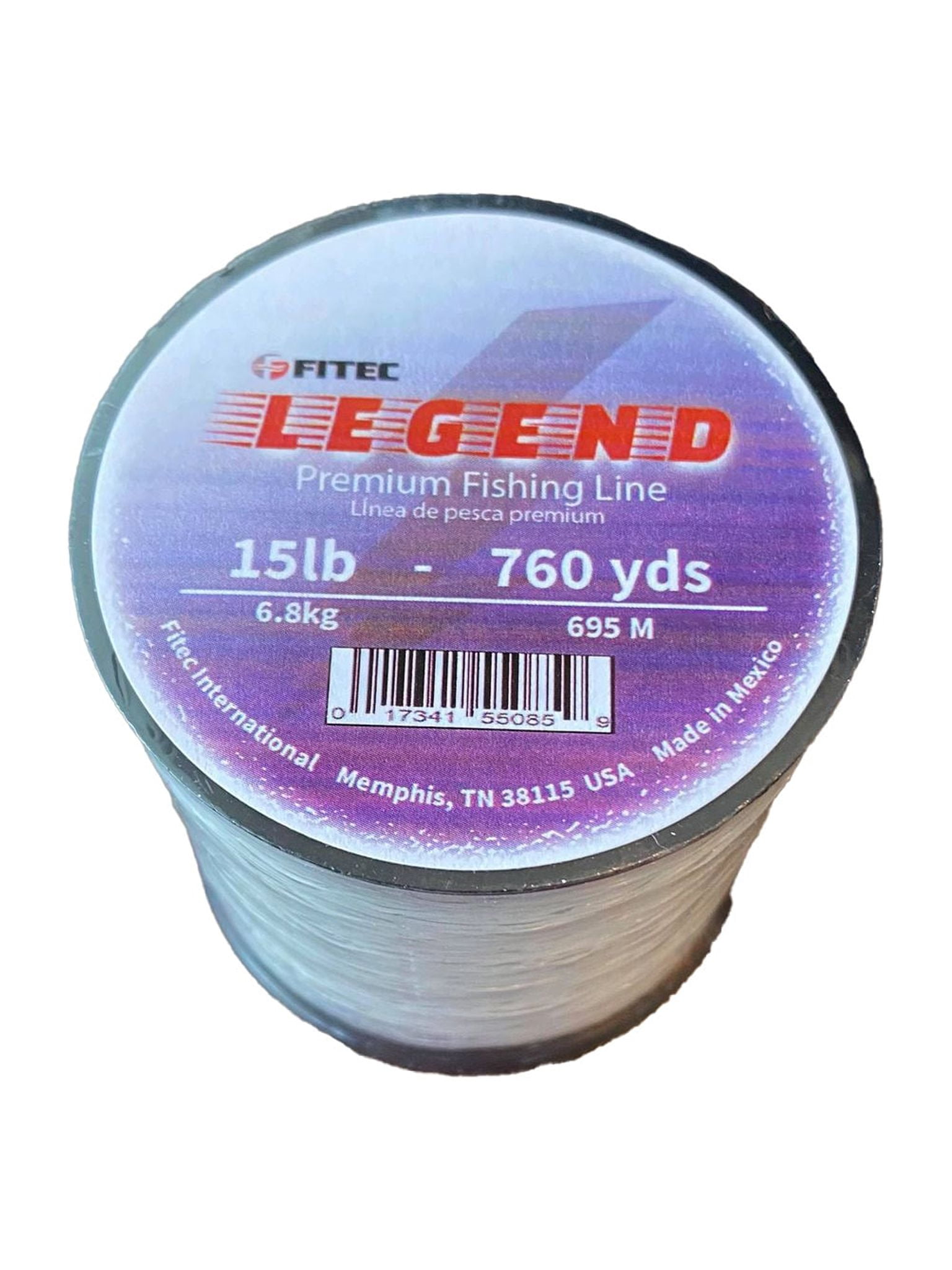 Legend 15 lb. Monofilament Premium Fishing Line, Clear, 760 Yard ...