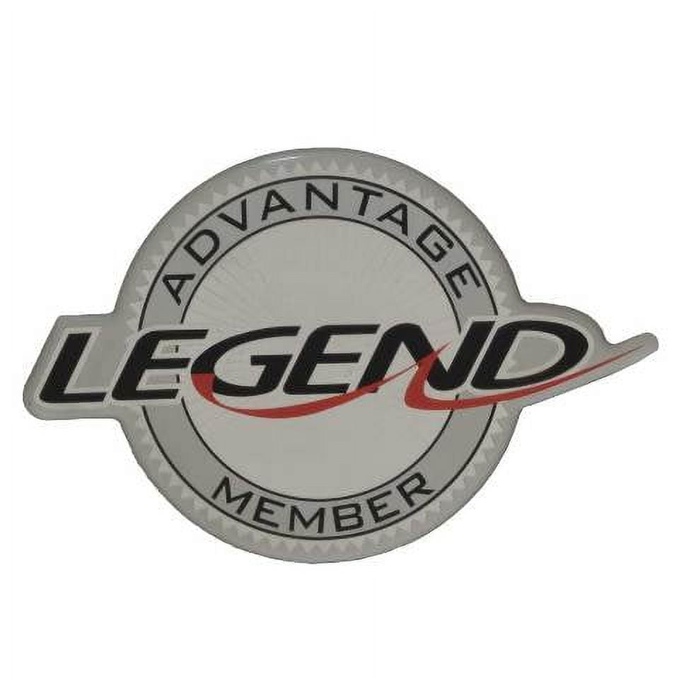 Legend Bass Boat Raised Decal 316251 | Advantage Member Series Silver ...