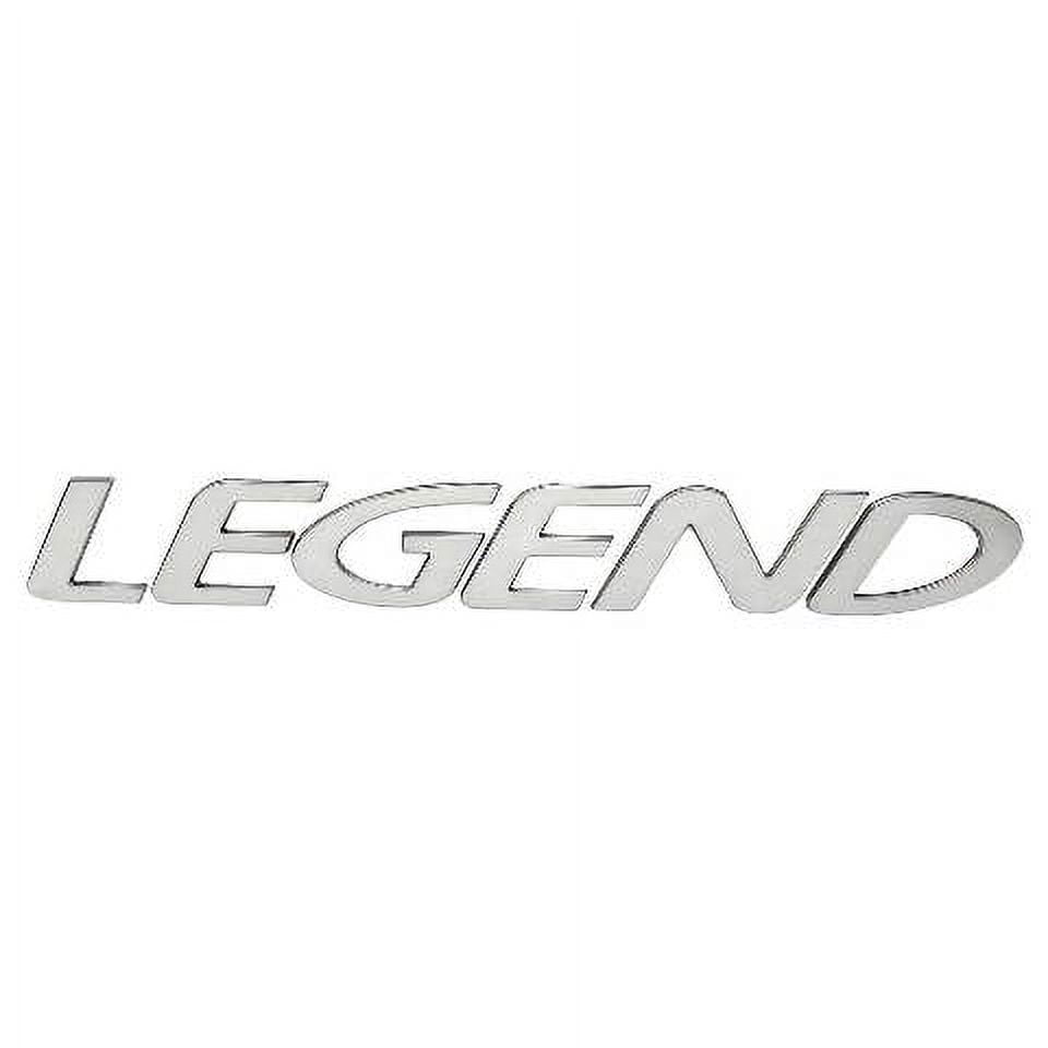 Legend Bass Boat Raised Decal 316248 | Silver Logo Sticker - Walmart.com