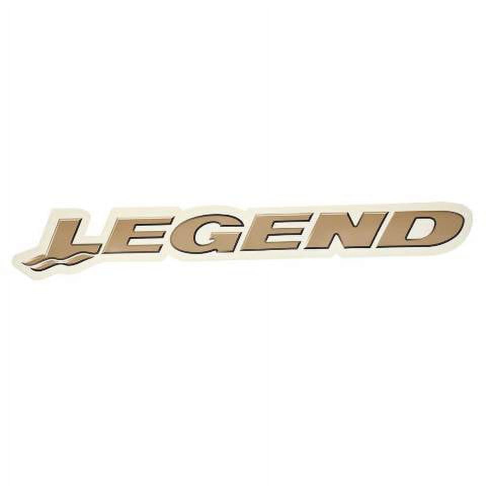 Legend Boat Logo Decal | White Bronze Sticker - Walmart.com