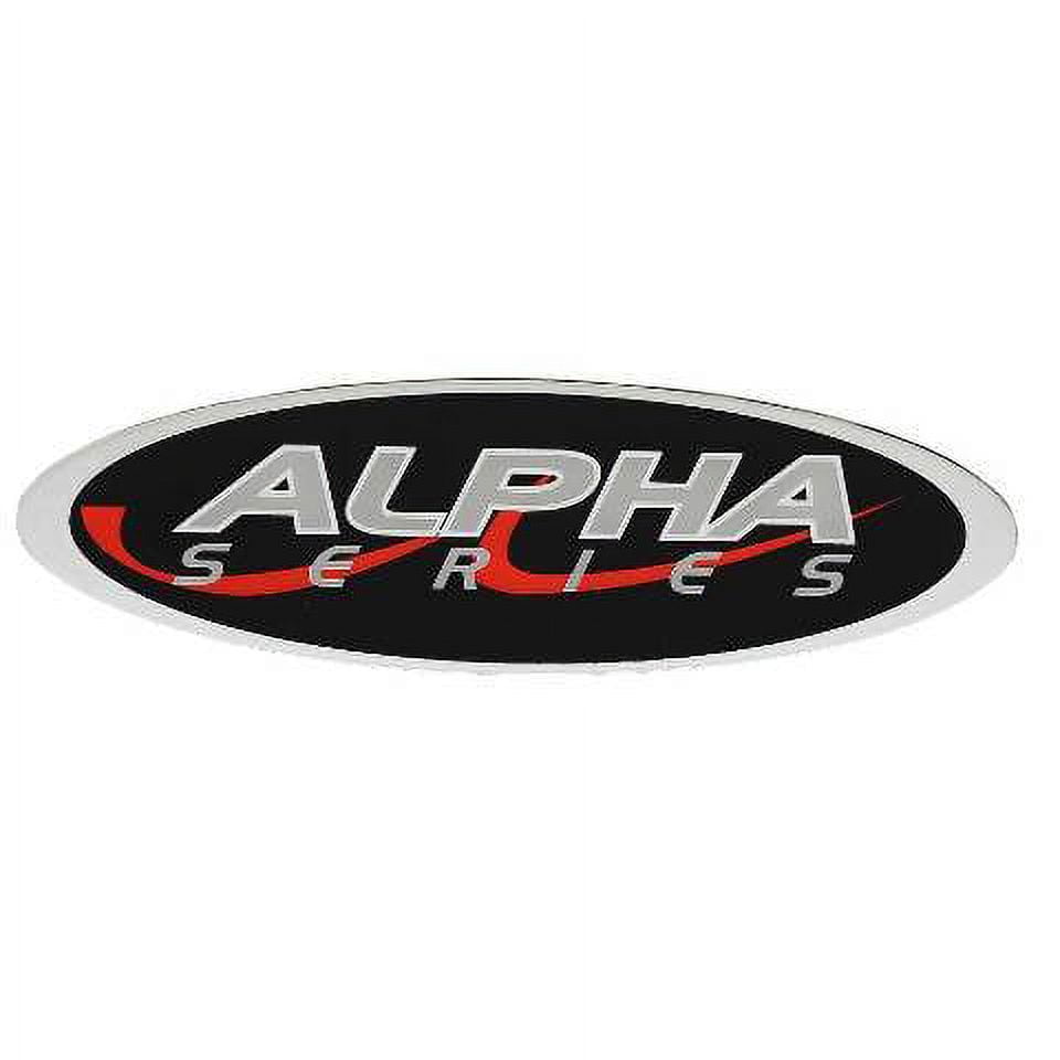 Legend Boat Raised Decal | Alpha Series 5 3/8 x 1 3/4 Black Silver ...