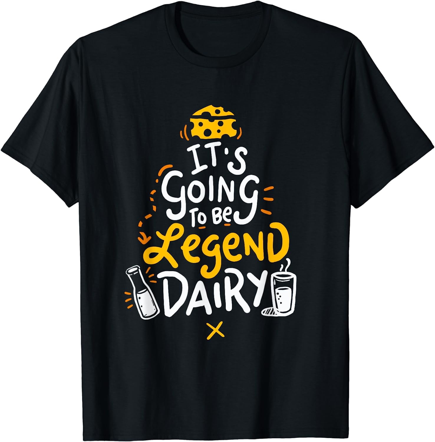 Legend Dairy Cow Pun - Funny Dairy & Farming T-Shirt - Walmart.com