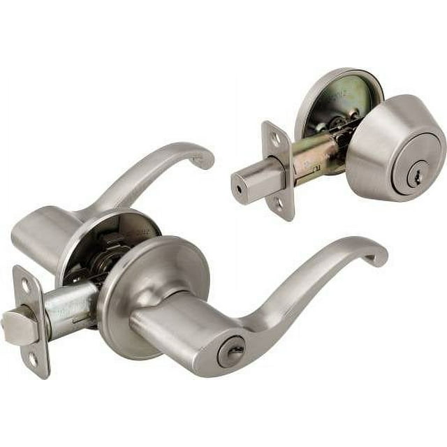 Legend Decorative Lever Deadbolt Combo Set, Adjustable Backset, Kw1 ...