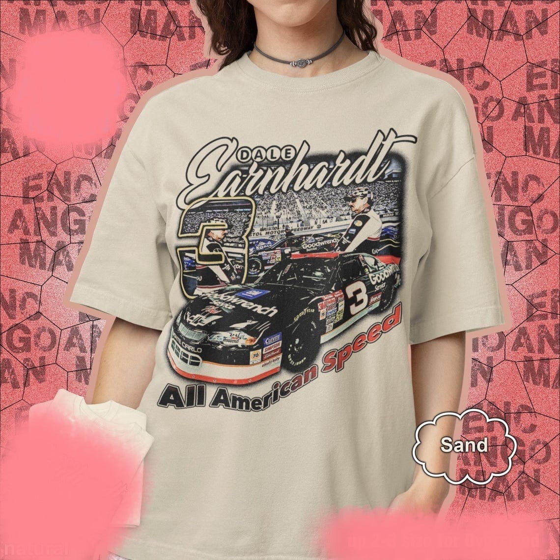 Legend Driver Heritage Tee, Throwback Race Day Style Shirt - Walmart.com