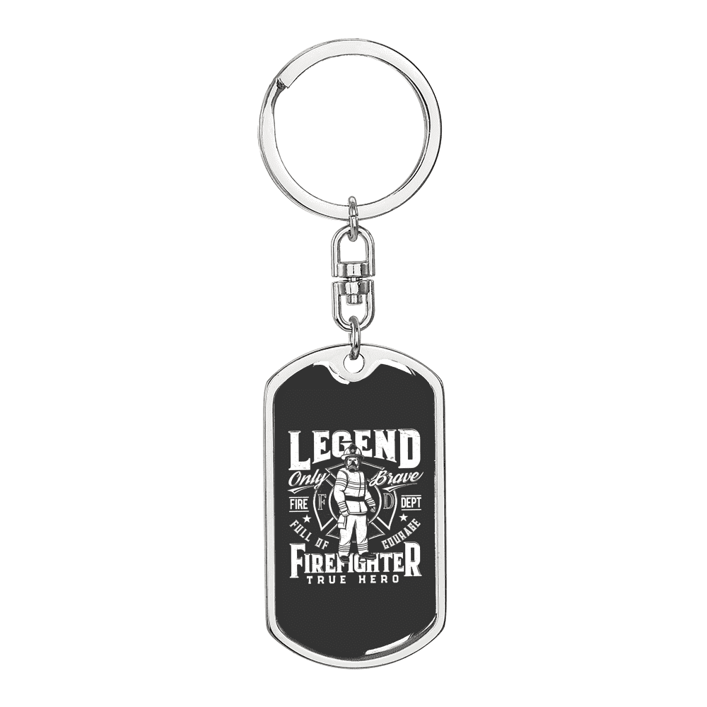 Legend Firefighter True Hero Stainless Steel or 18k Gold Premium Swivel ...