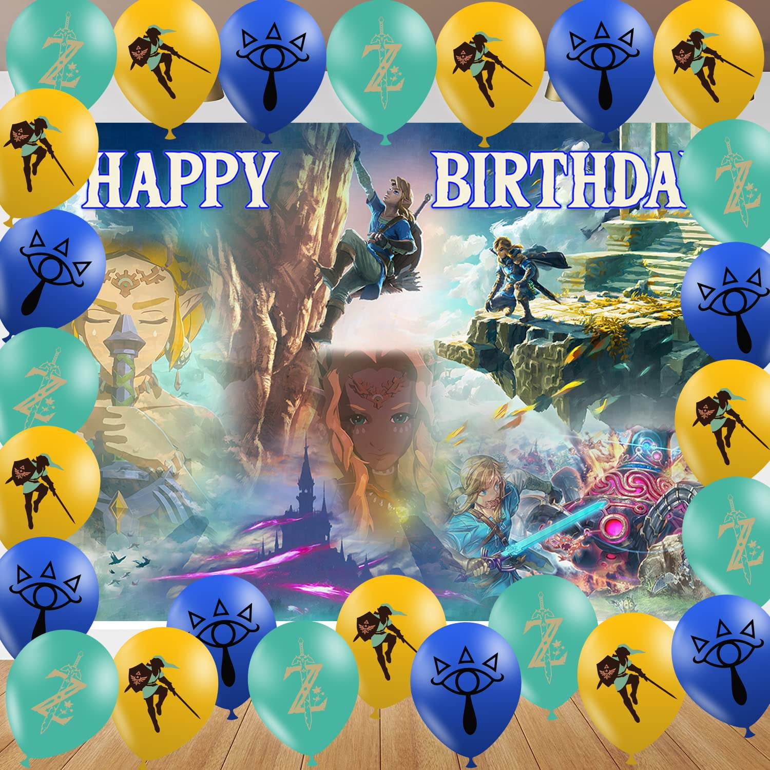 Legend Game Birthday Party Decoration, Zel-da Party Photo Background 5 ...