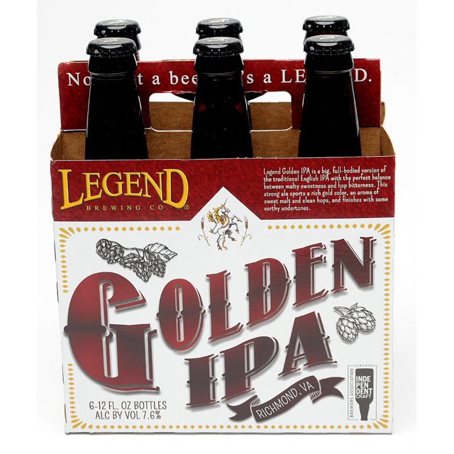 Legend Golden IPA, 6 pack, 12 fl oz bottles - Walmart.com