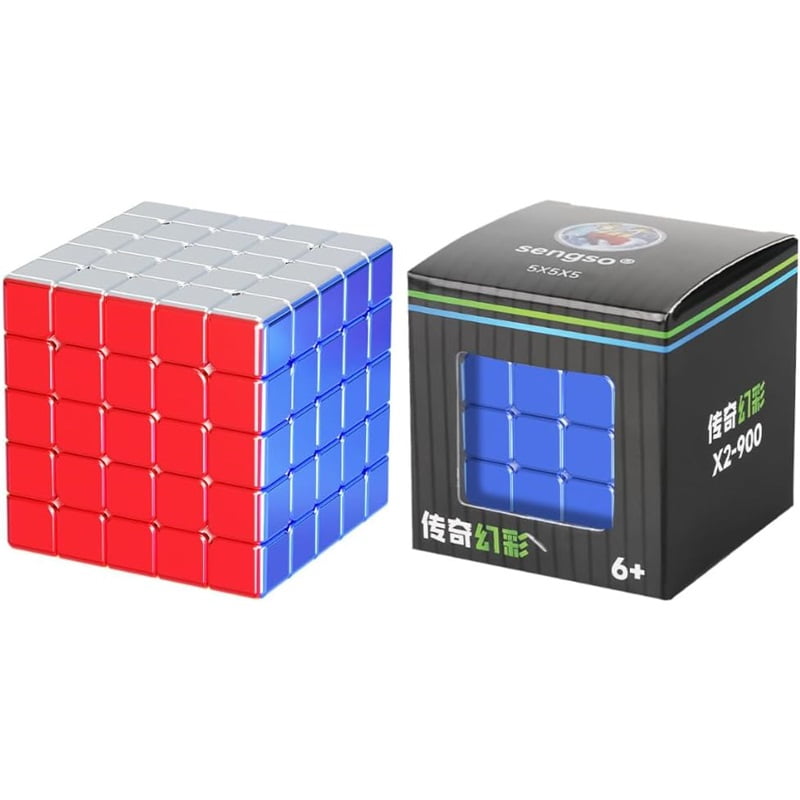 Legend Metallic Mirror Reflective Stickerless Shiny Speed Cube 3x3x3 ...