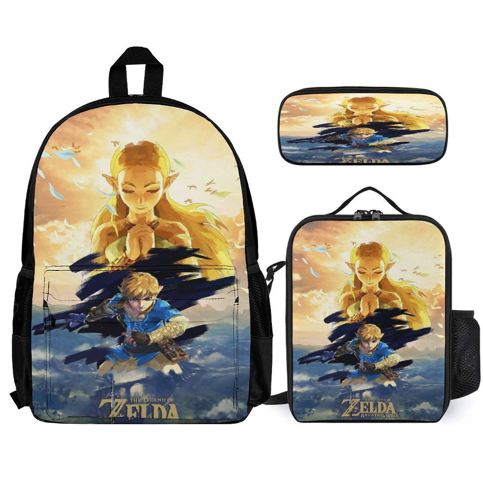 Legend Of Zelda Backpack 3 PCS Set Laptop Backpack with Pencil Case ...