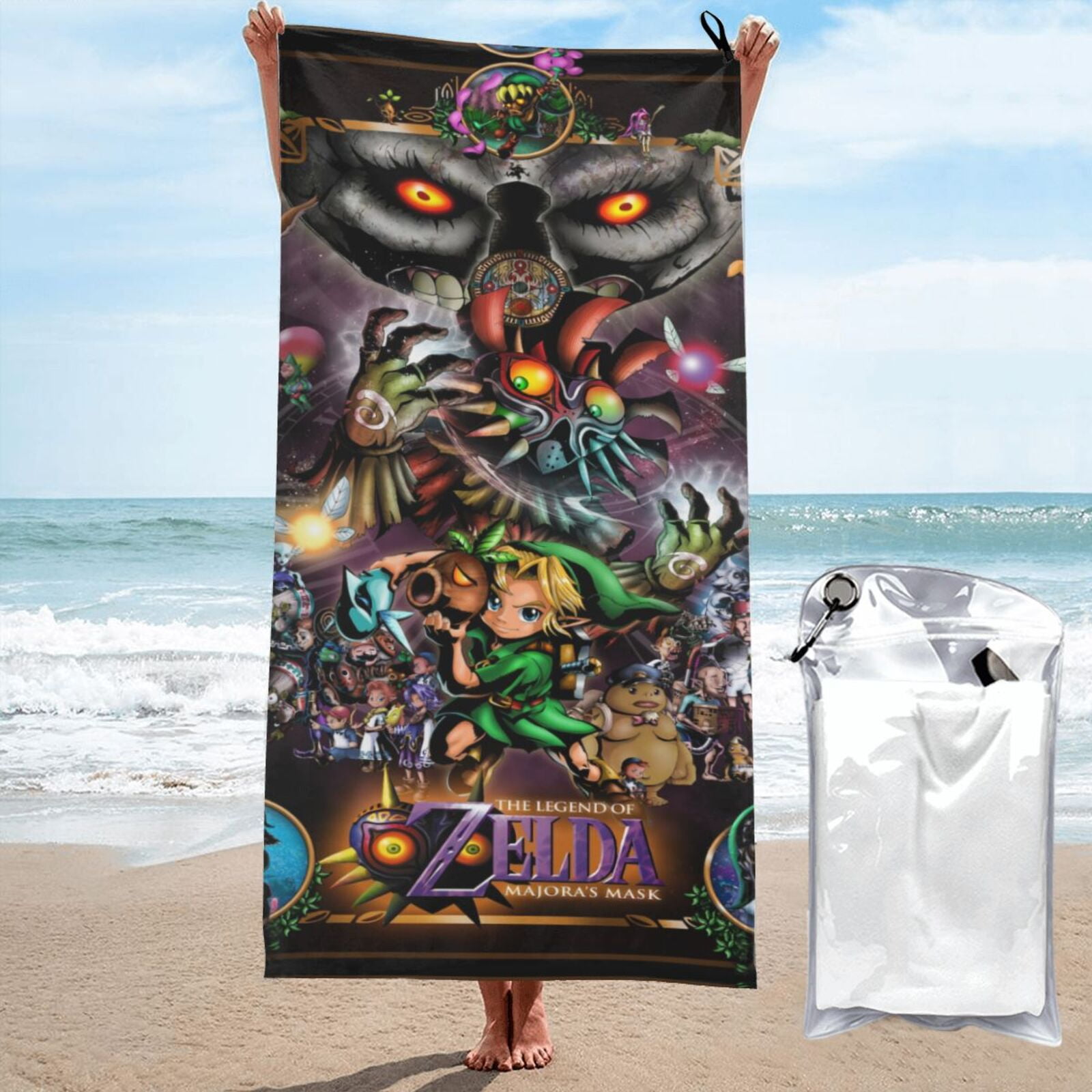 Legend Of Zelda Beach Towel Absorbent Large Towel 3D Cartoon Towel Fast ...