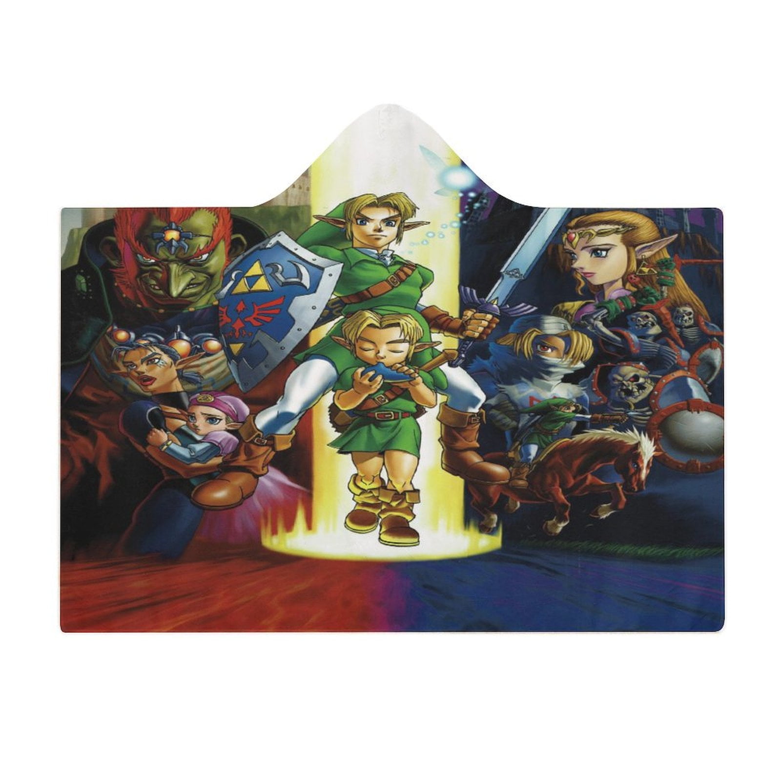 Legend Of Zelda Blanket Wearable Cartoon Cosplay Hoodie Throw Blanket ...