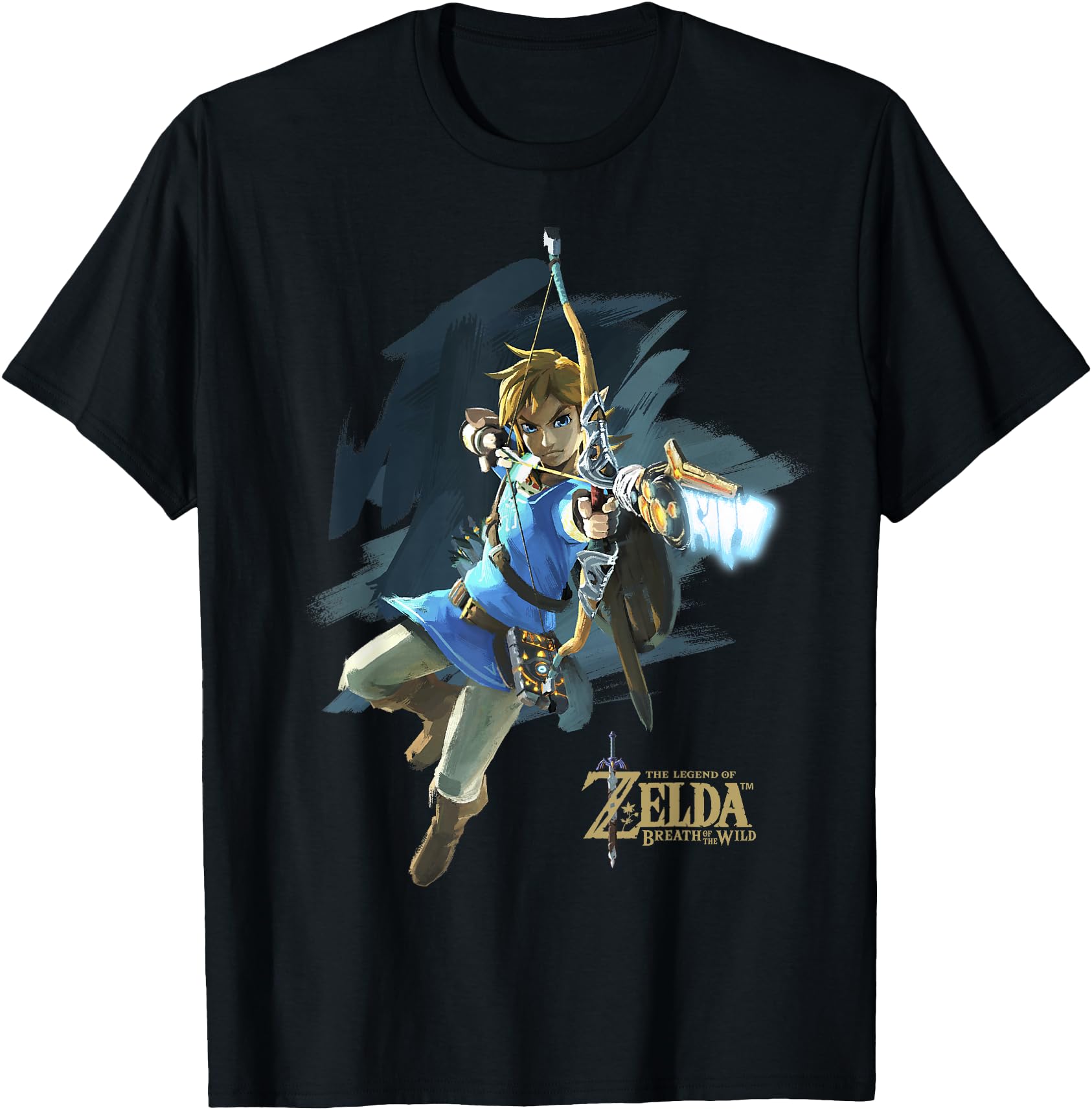 Legend Of Zelda Breath Of The Wild Link Archer Jump Shot T-Shirt for ...