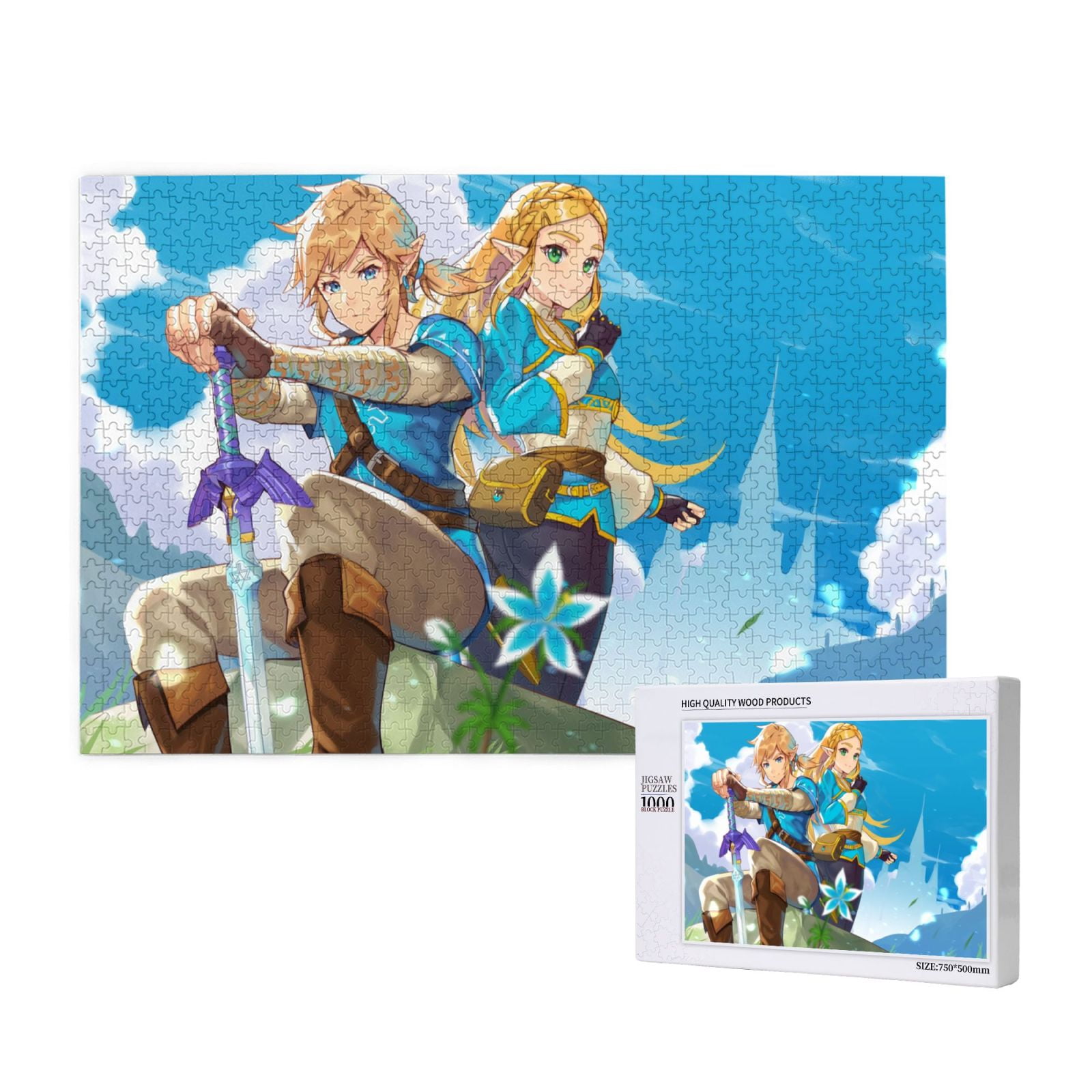 Legend Of Zelda Jigsaw Puzzle 1000 Piece Wooden Puzzle Family ...