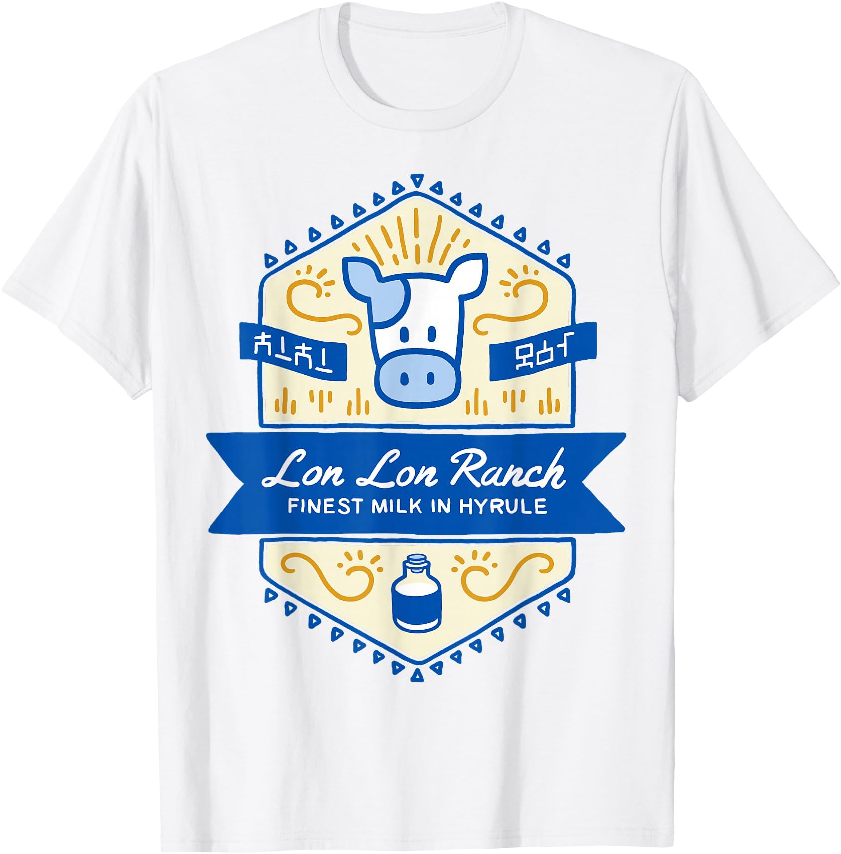 Legend Of Zelda Lon Ranch Milk In Hyrule DTG Print Unisex T-Shirt,White ...
