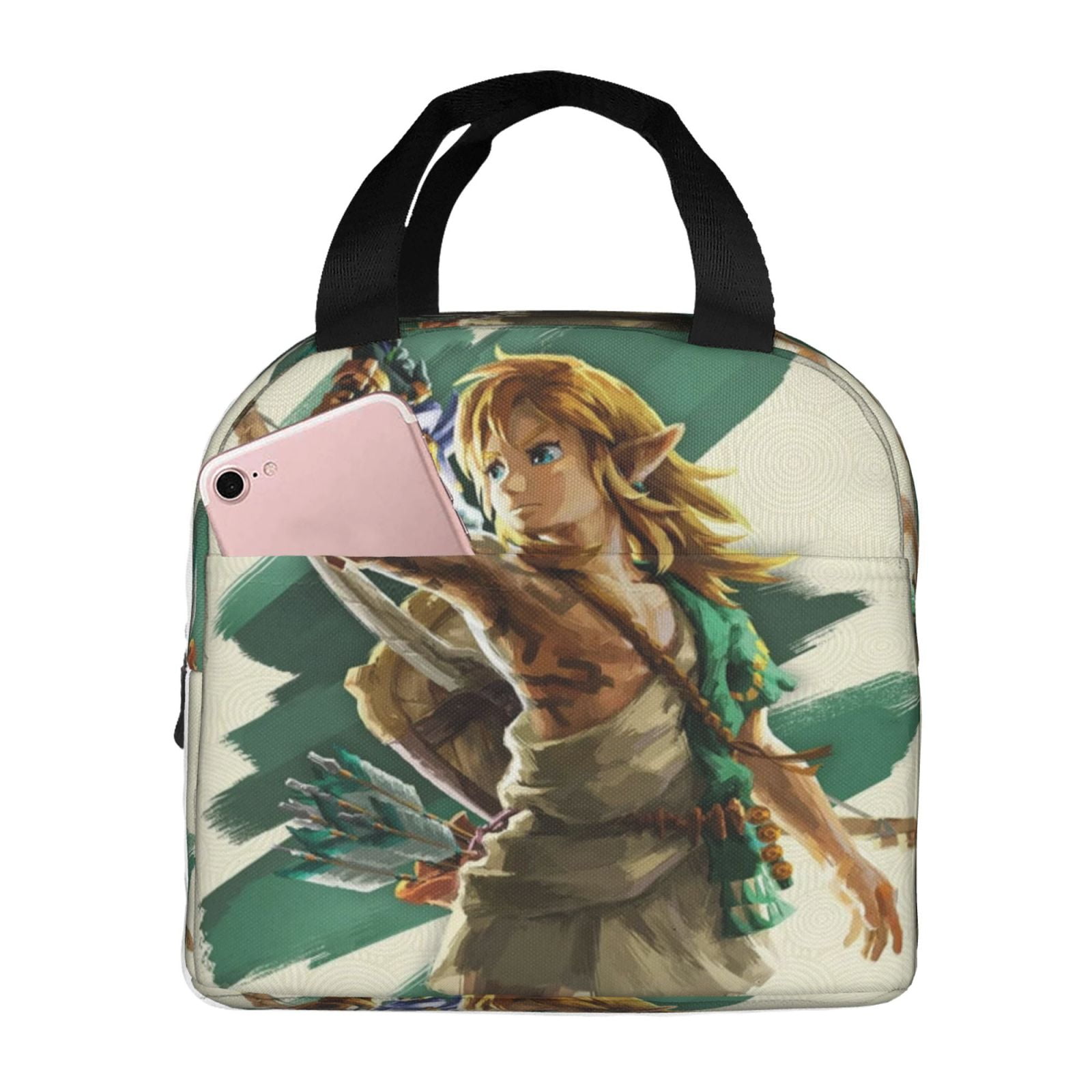 Legend Of Zelda Lunch Bag Waterproof Insulated Lunch Box Reusable Bento ...