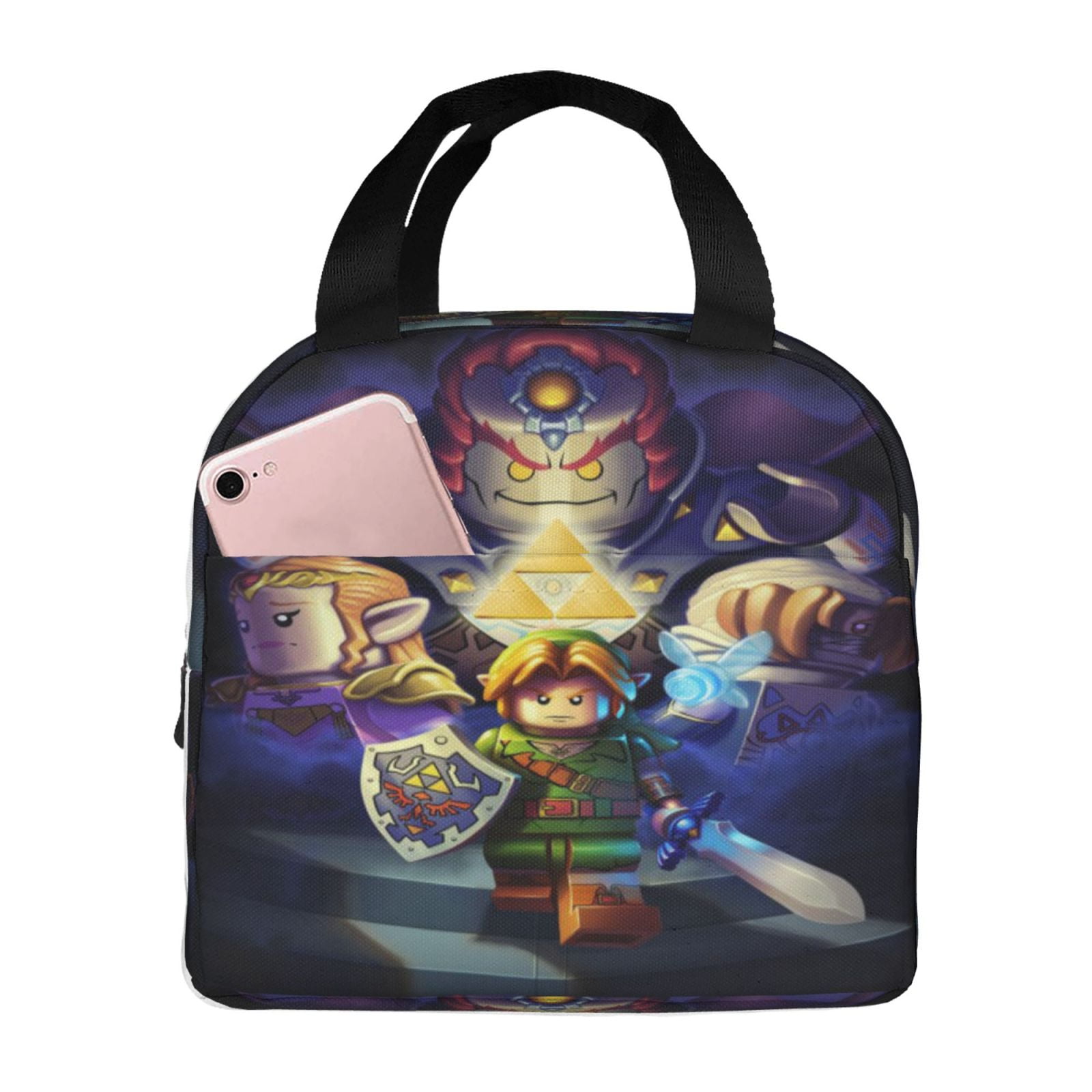 Legend Of Zelda Lunch Bag Waterproof Insulated Lunch Box Reusable Bento ...