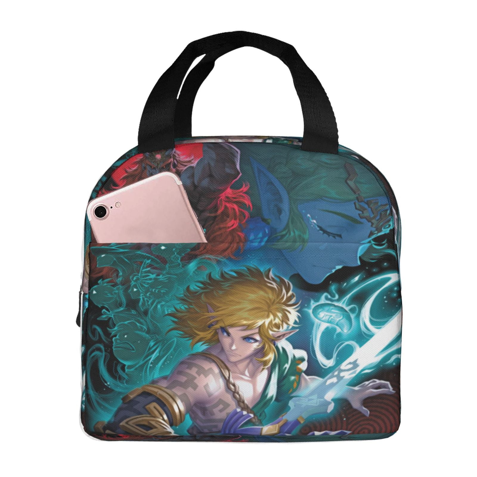 Legend Of Zelda Lunch Bag Waterproof Insulated Lunch Box Reusable Bento ...