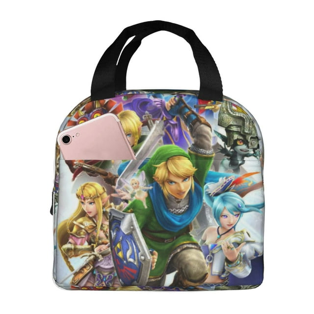 Legend Of Zelda Lunch Bag Waterproof Insulated Lunch Box Reusable Bento ...