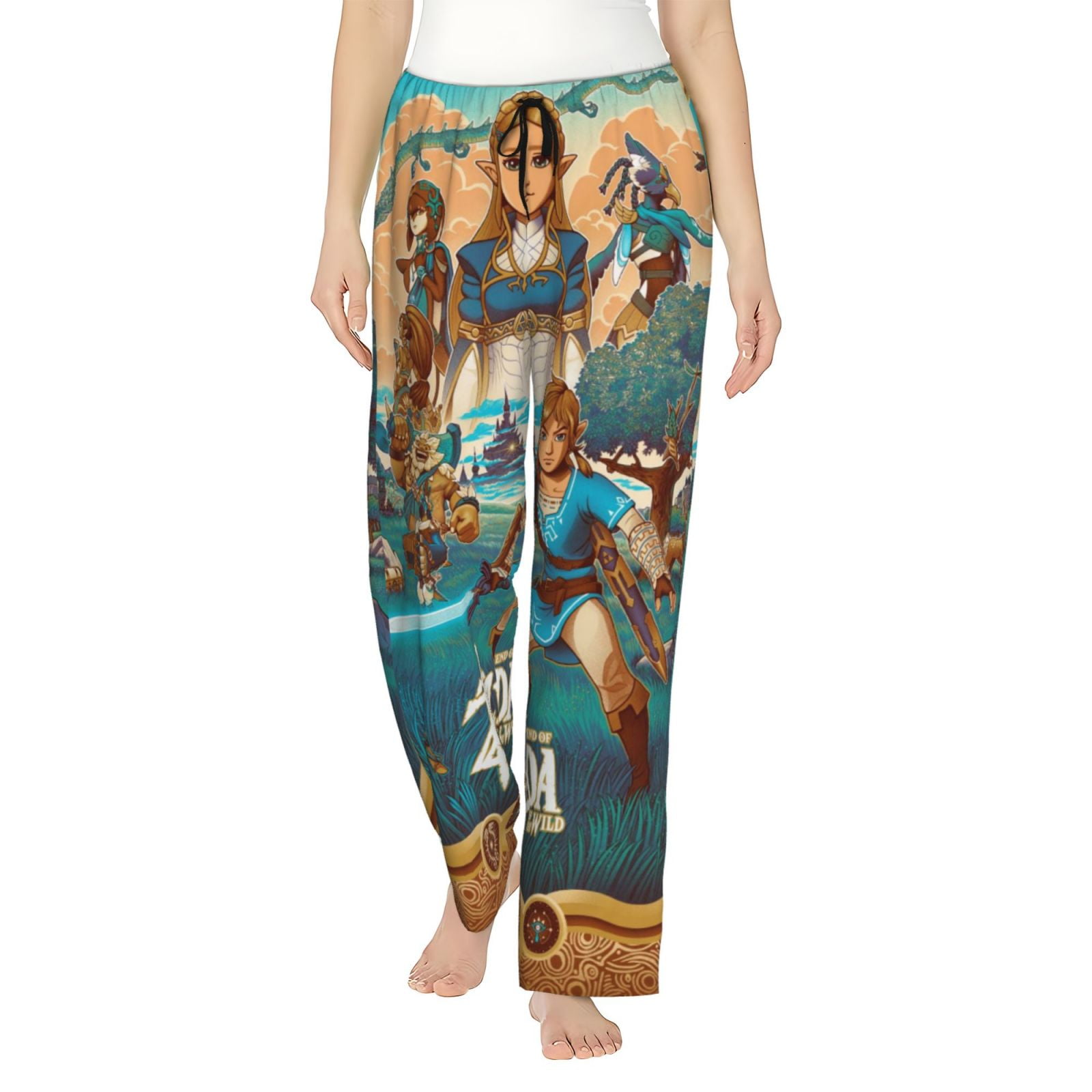 Legend Of Zelda Pajama Pants for Women Cartoon Pajama Pants All Over ...