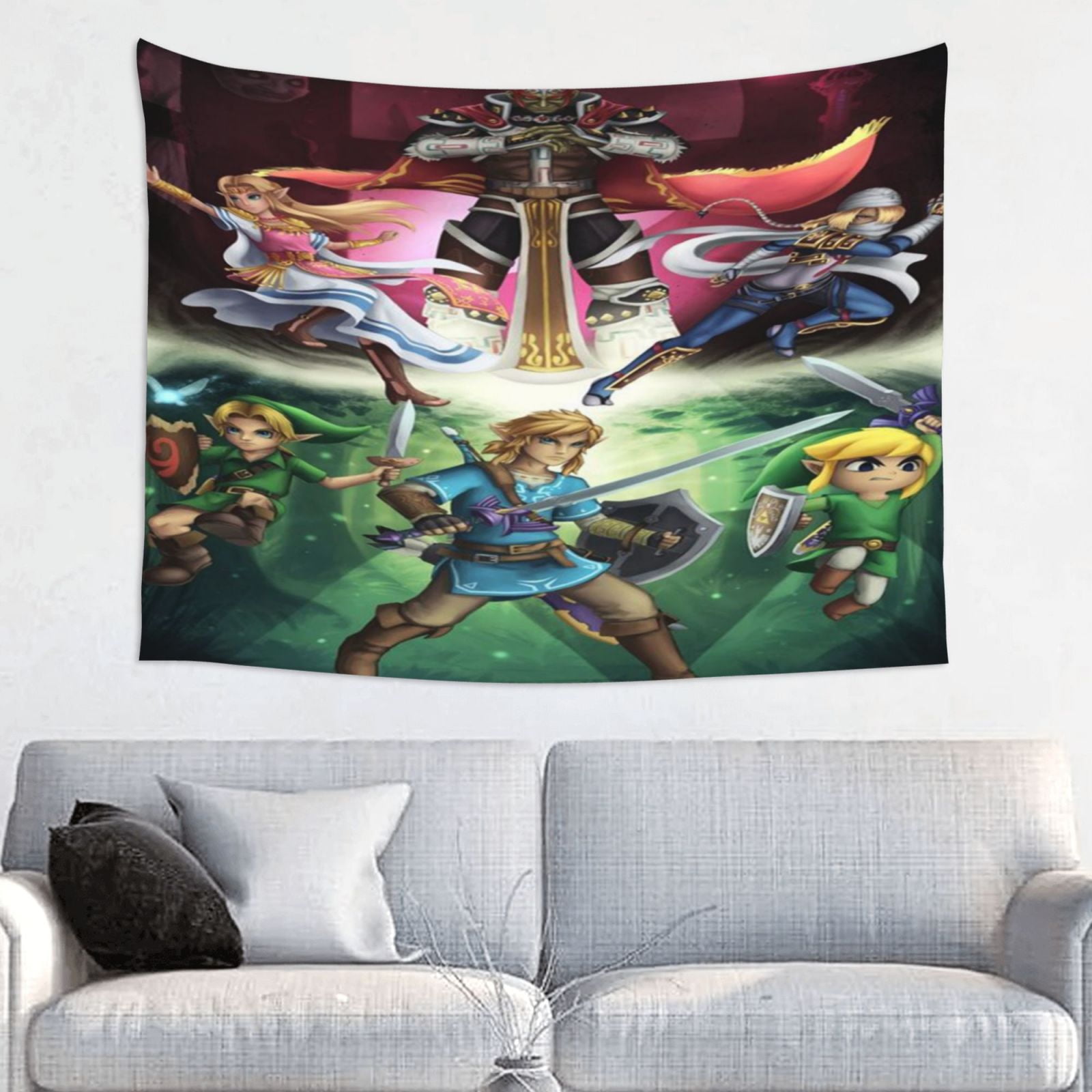 Legend Of Zelda Wall Tapestry Cartoon Poster for Bedroom Aesthetics ...