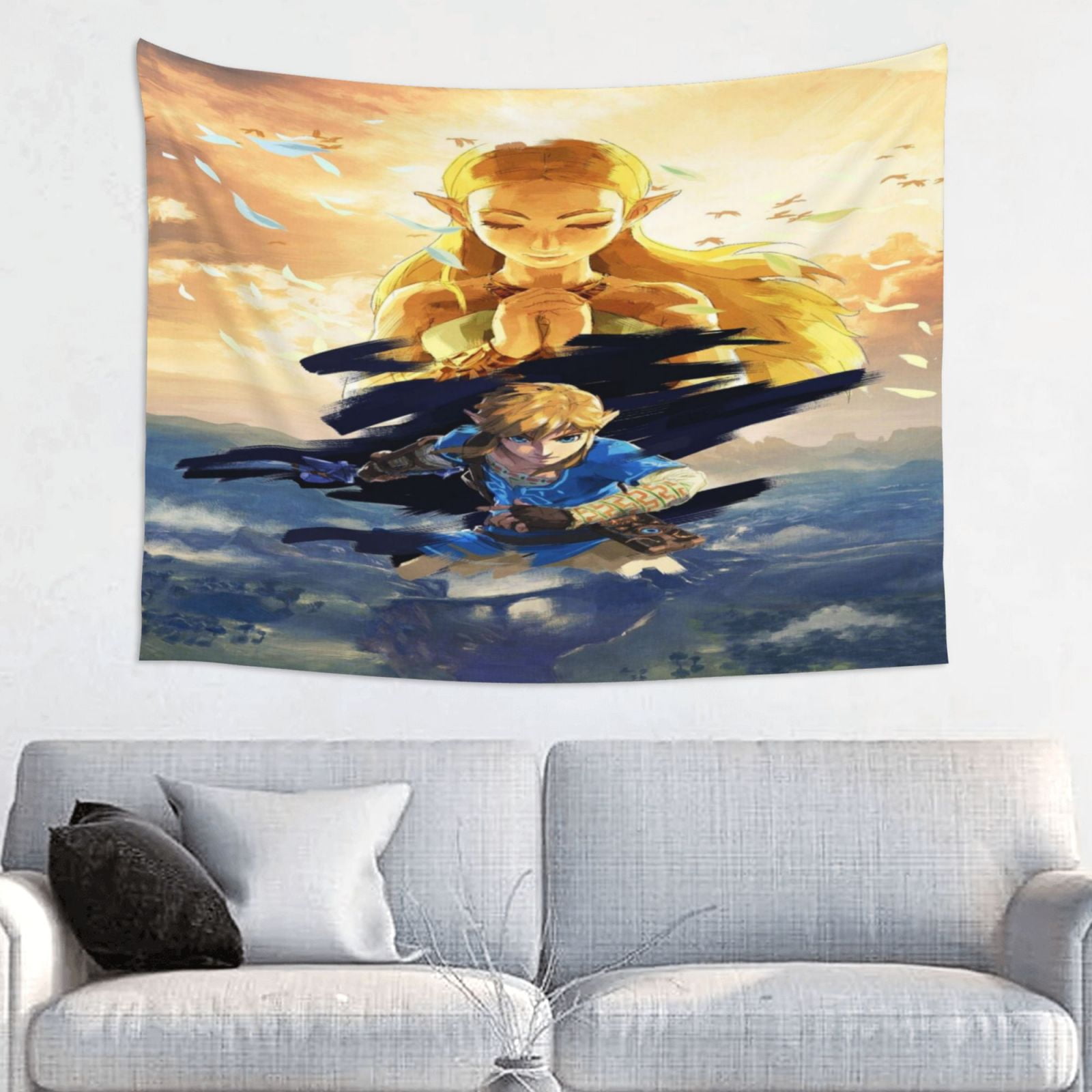 Legend Of Zelda Wall Tapestry Cartoon Poster for Bedroom Aesthetics ...