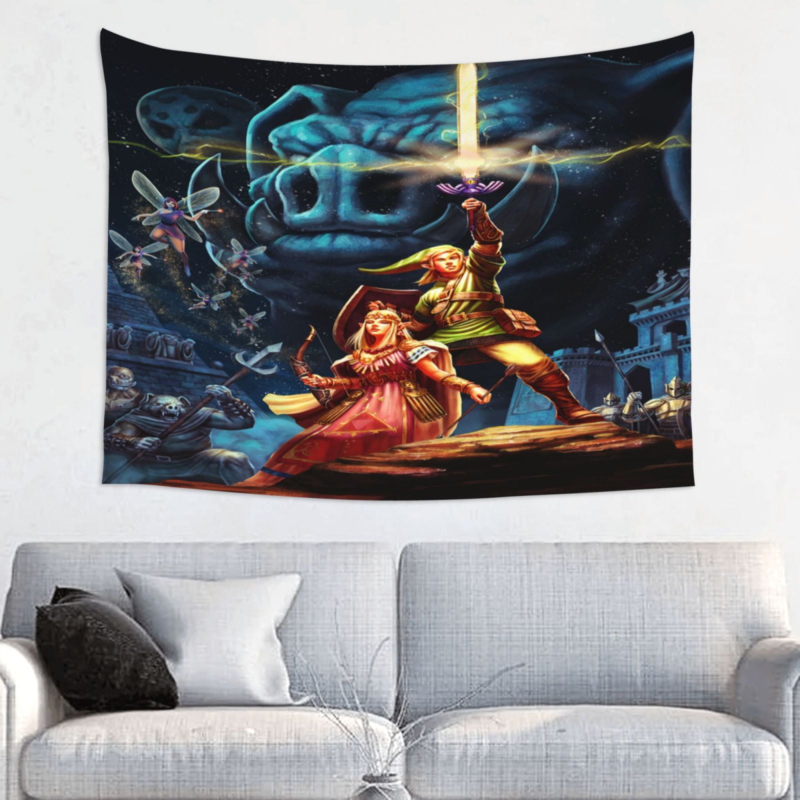 Legend Of Zelda Wall Tapestry Cartoon Poster for Bedroom Aesthetics ...