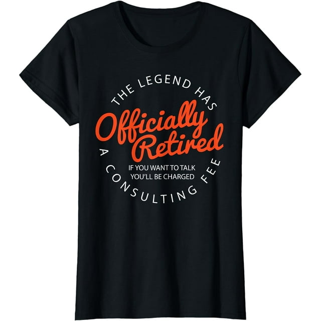 Legend Officially Retired" Men's Funny Retirement T-Shirt - Black ...