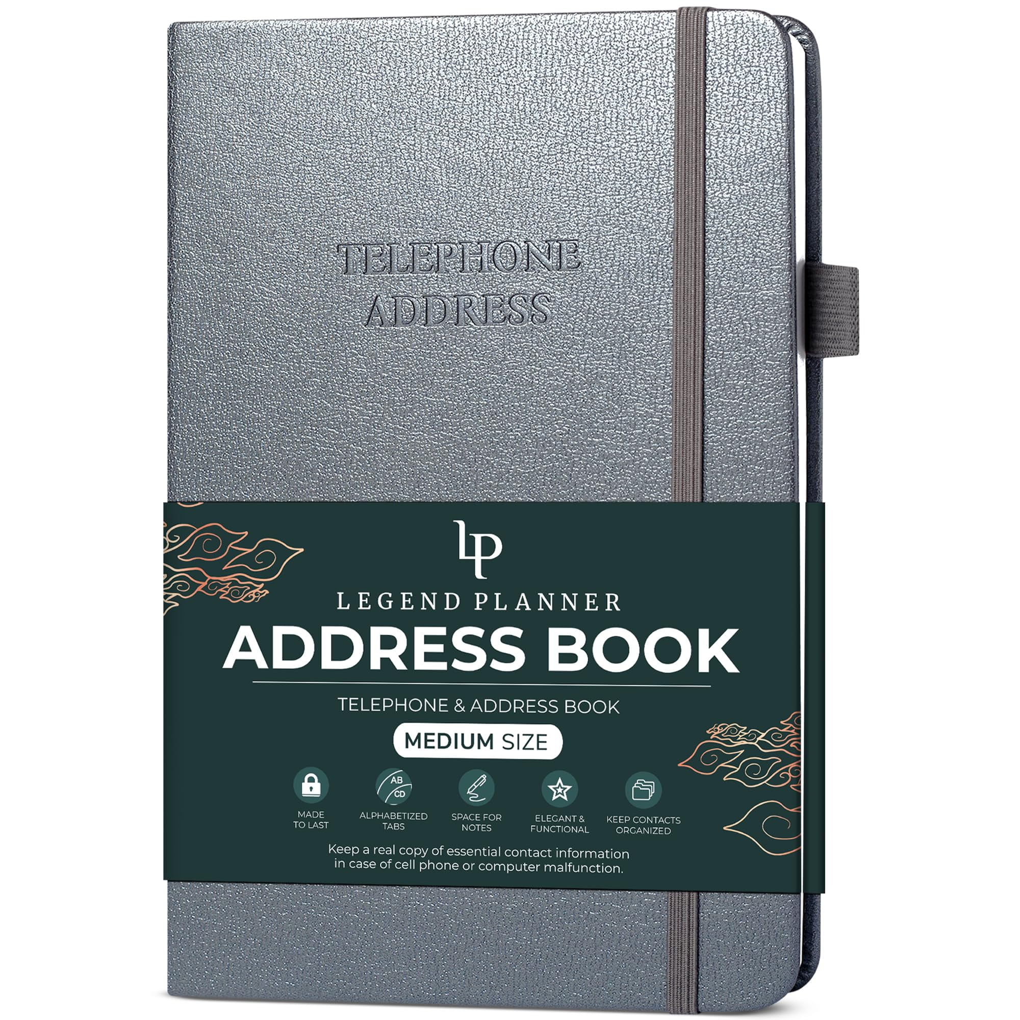 Legend Planner Address Book with Alphabetical Tabs â€“Telephone ...