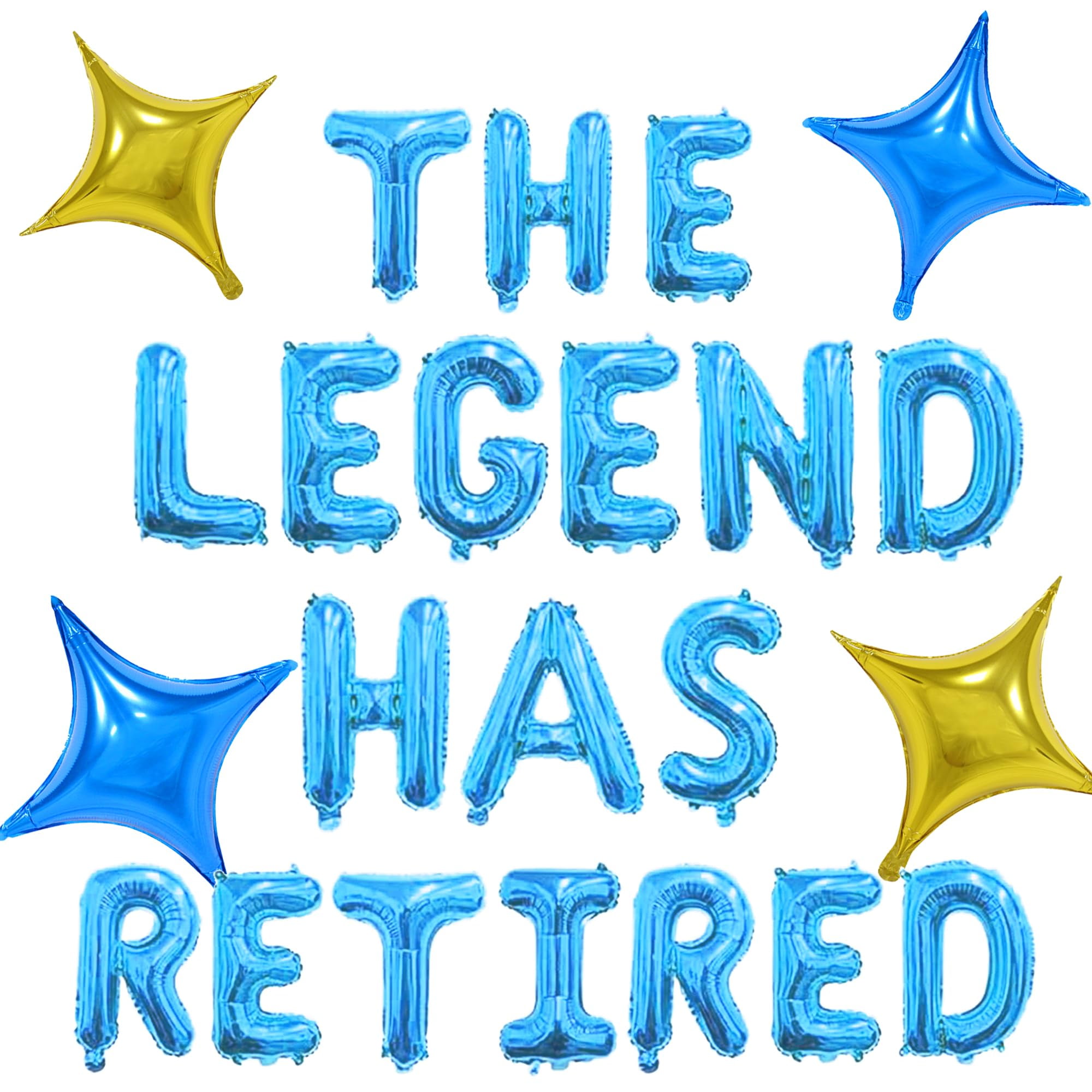 The Legend Has Retired YPF5 Balloon Banner 23 PCS Retirement Balloons ...