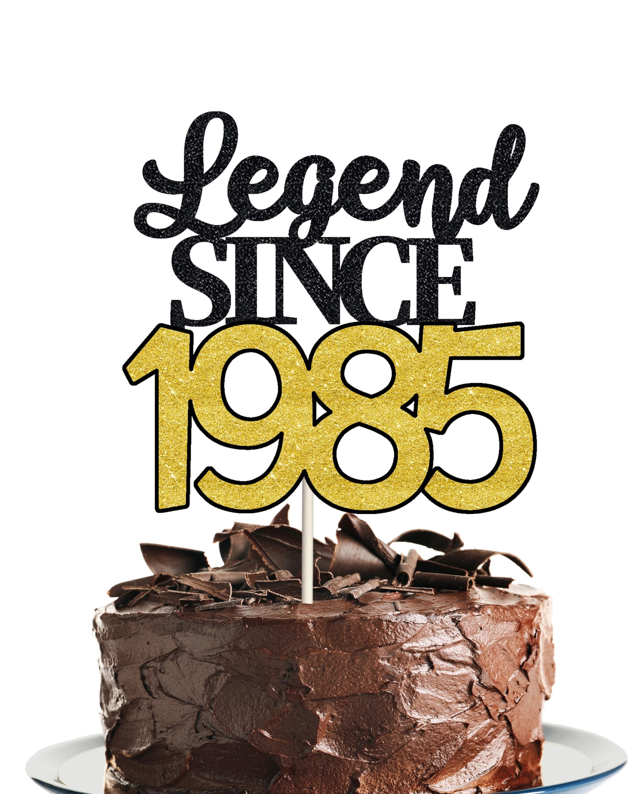 Legend Since 1985TRDN cake topper, 40 Birthday Cake Toppers, 40th Cake ...