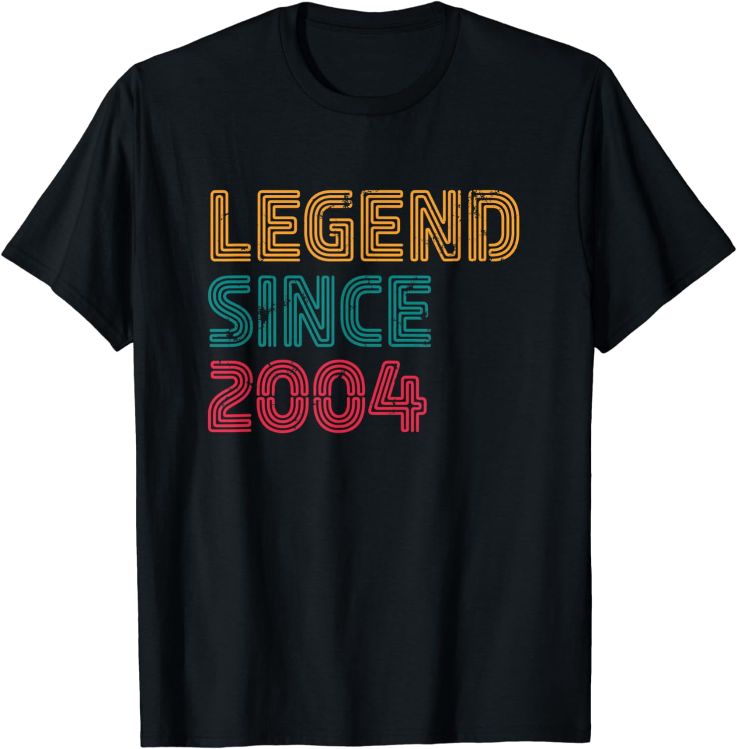 Legend Since 2004 18 Years Old Retro Born 2004 18th Birthday T-Shirt ...