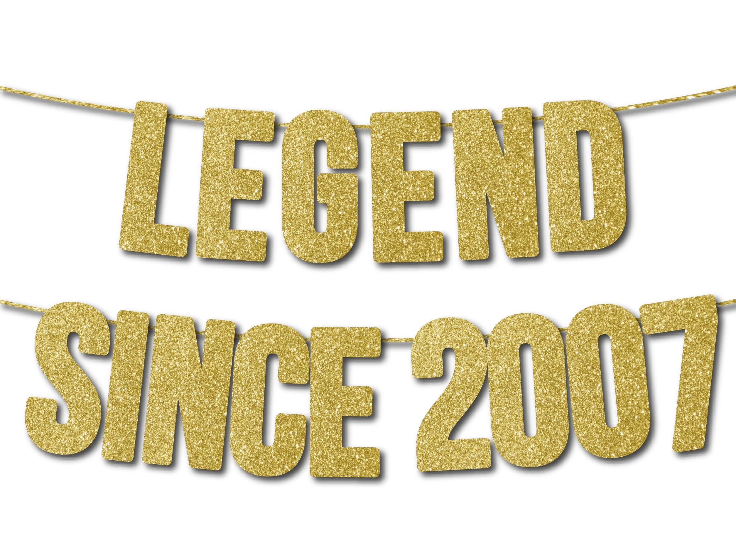 Legend Since 2007 Banner MMF7 for 18th Birthday Party Decoration,Happy ...