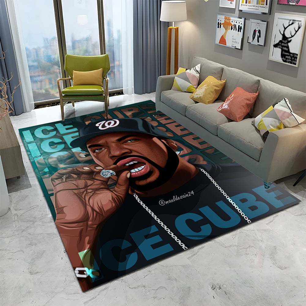 Legend Star Hip Hop Rapper Art Carpet Rug for Home Living Room Bedroom ...