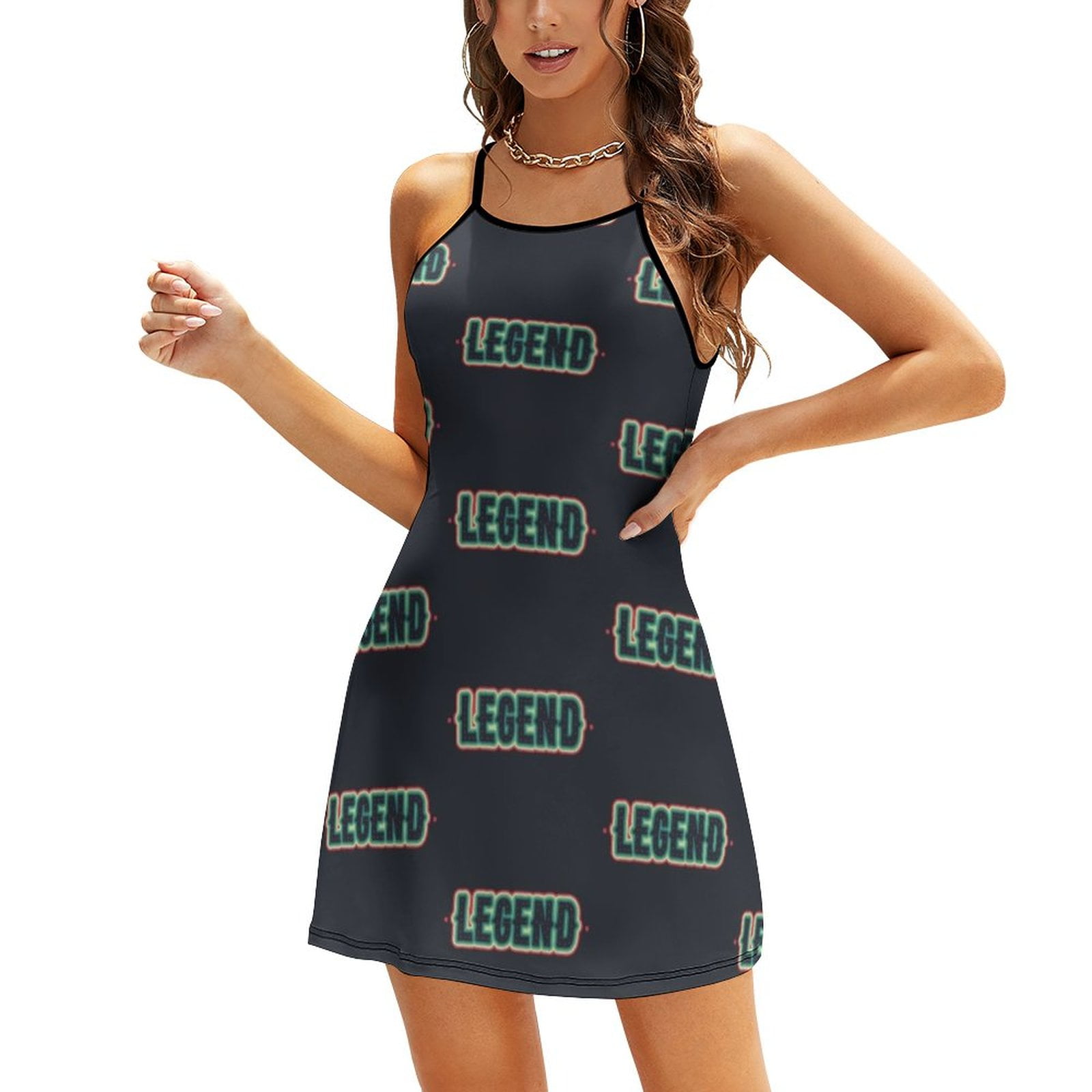 Legend Sweet Elegant Dress Women Korean Kawaii Square Collar Dress ...