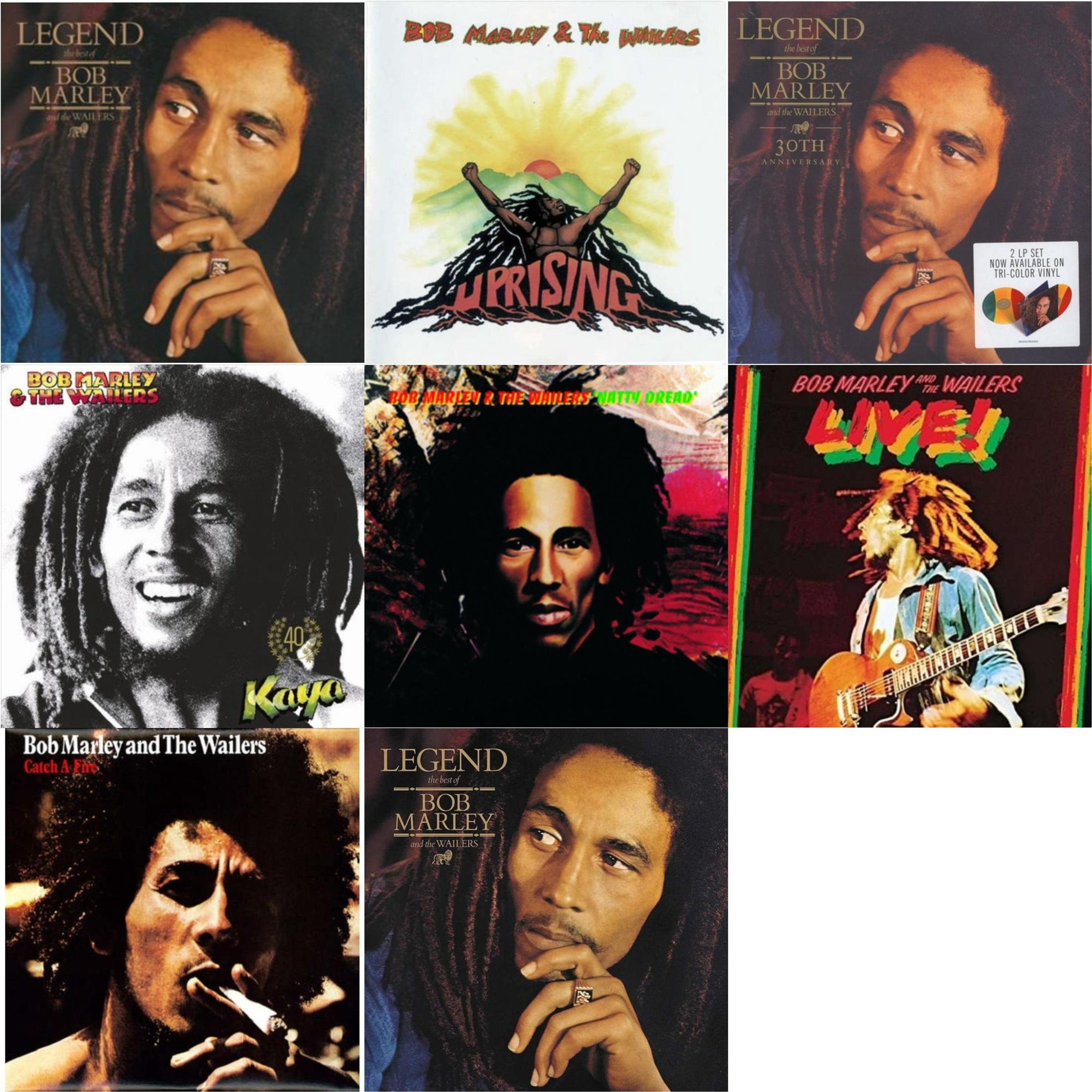 Legend & Uprising & Legend (30Th Anniversary) & Kaya 40 (2 LP) & Natty ...