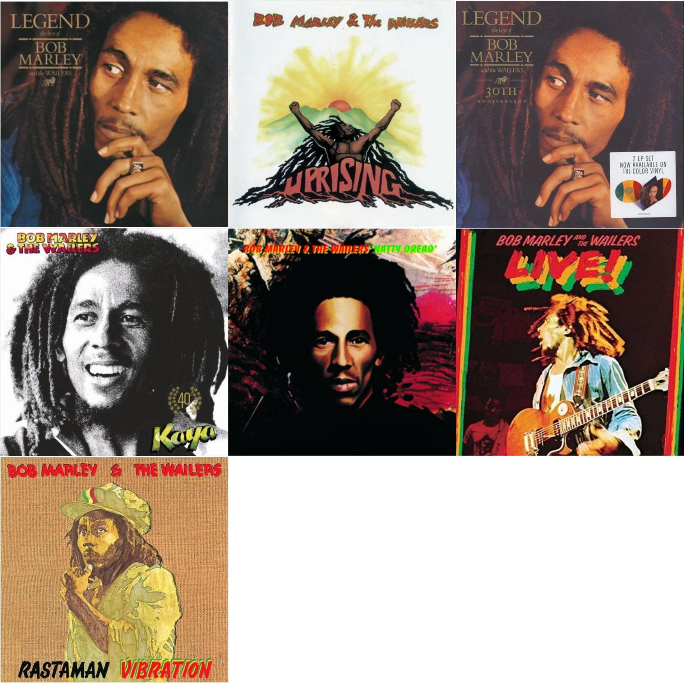 Legend & Uprising & Legend (30Th Anniversary) & Kaya 40 (2 LP) & Natty ...