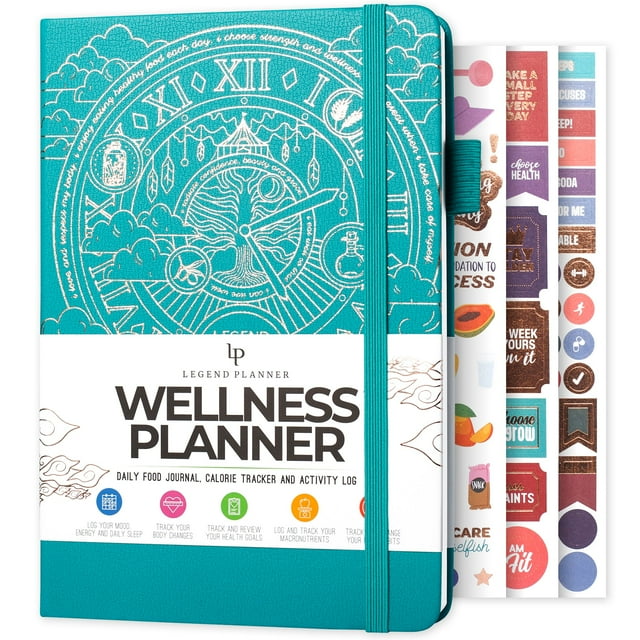 Legend Wellness Planner, Fitness Meal Plan Notebook, Workout Diet ...