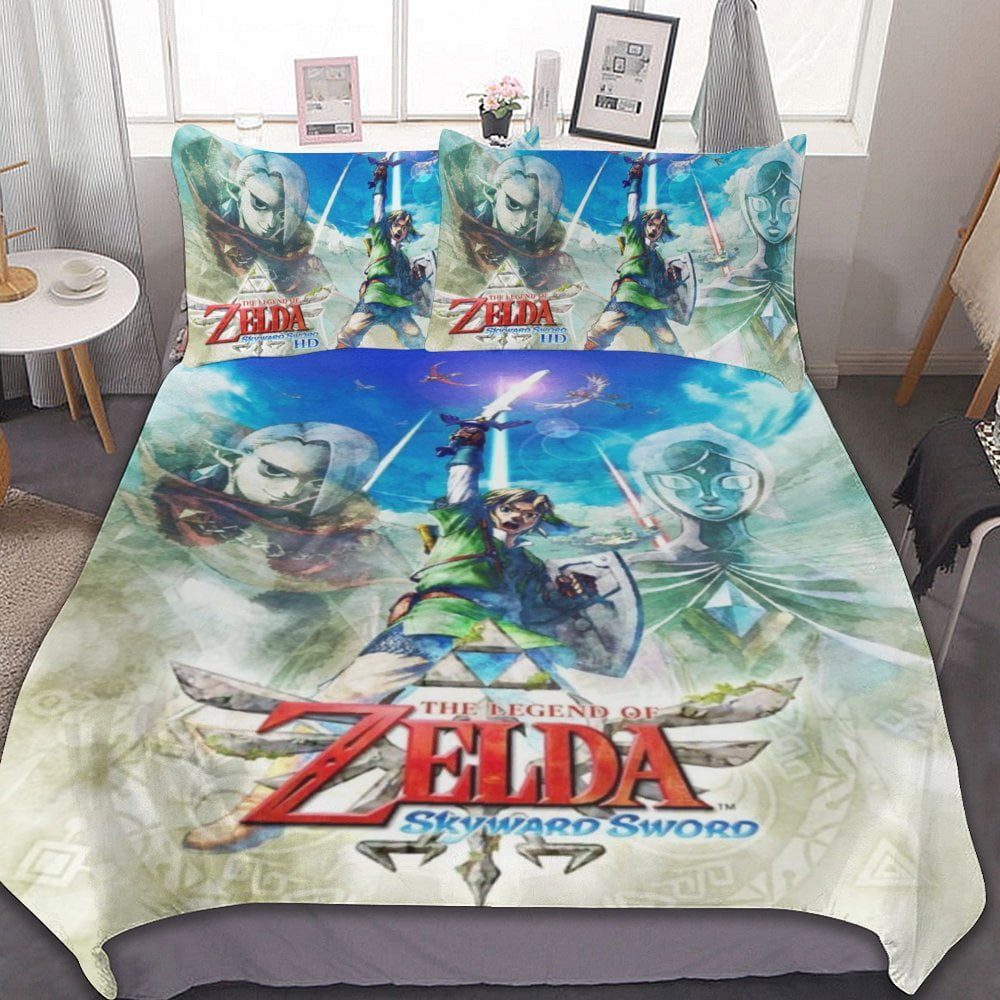 The Legend of Zelda 3-Piece Bedding Set Duvet Cover Set Soft Warm And ...
