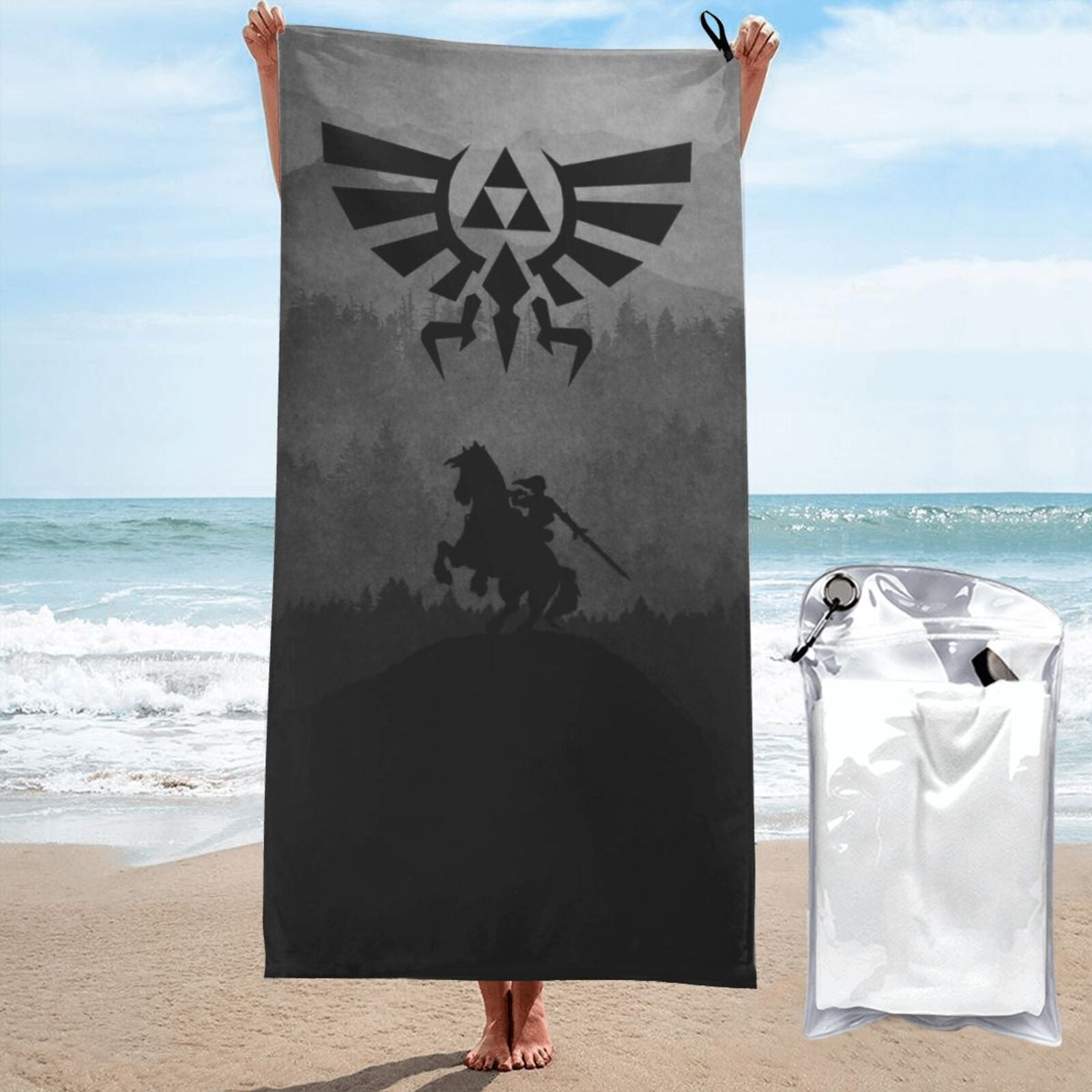 Legend Of Zelda Beach Towel Absorbent Large Towel 3D Cartoon Towel Fast ...