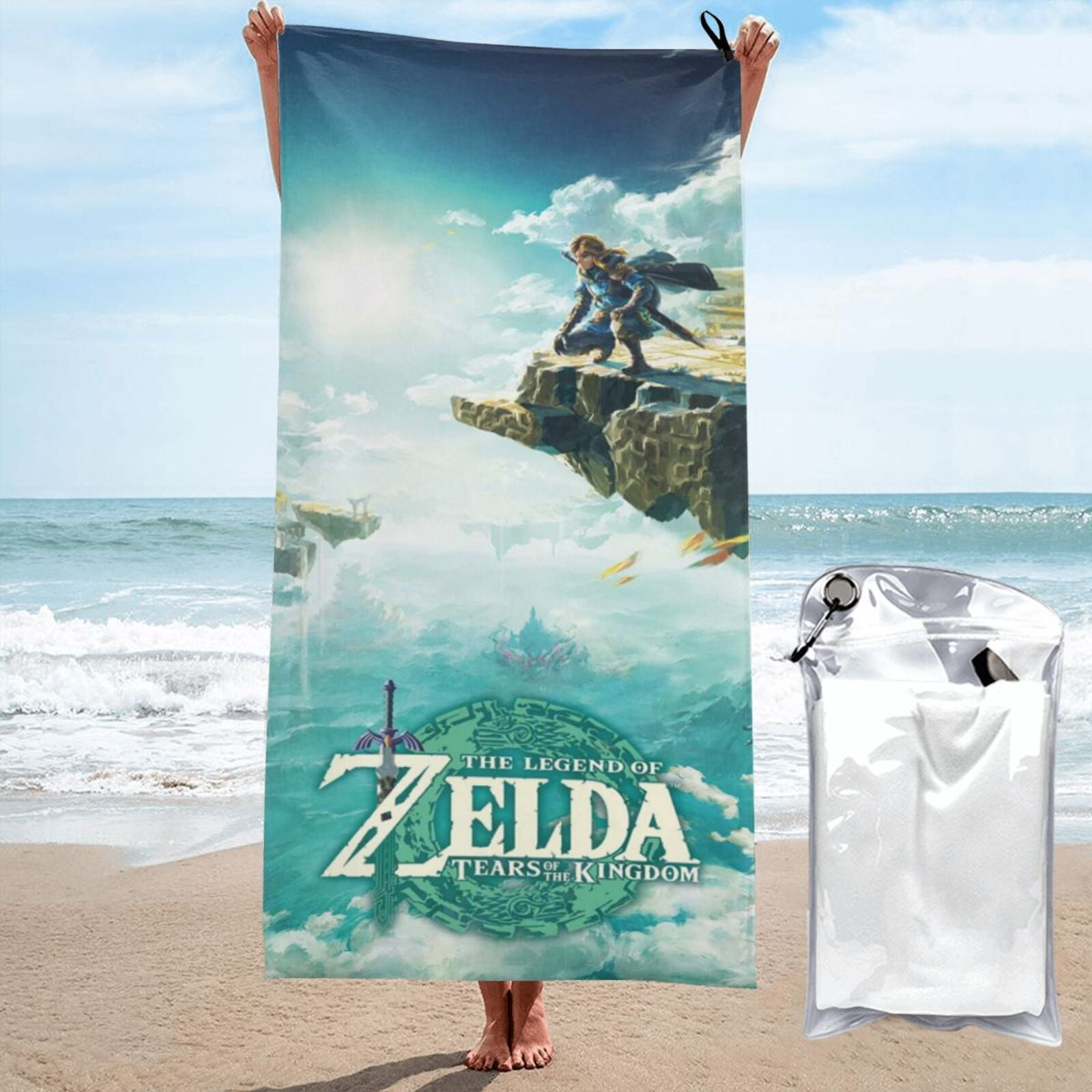 Legend Of Zelda Beach Towel Absorbent Large Towel 3D Cartoon Towel Fast ...