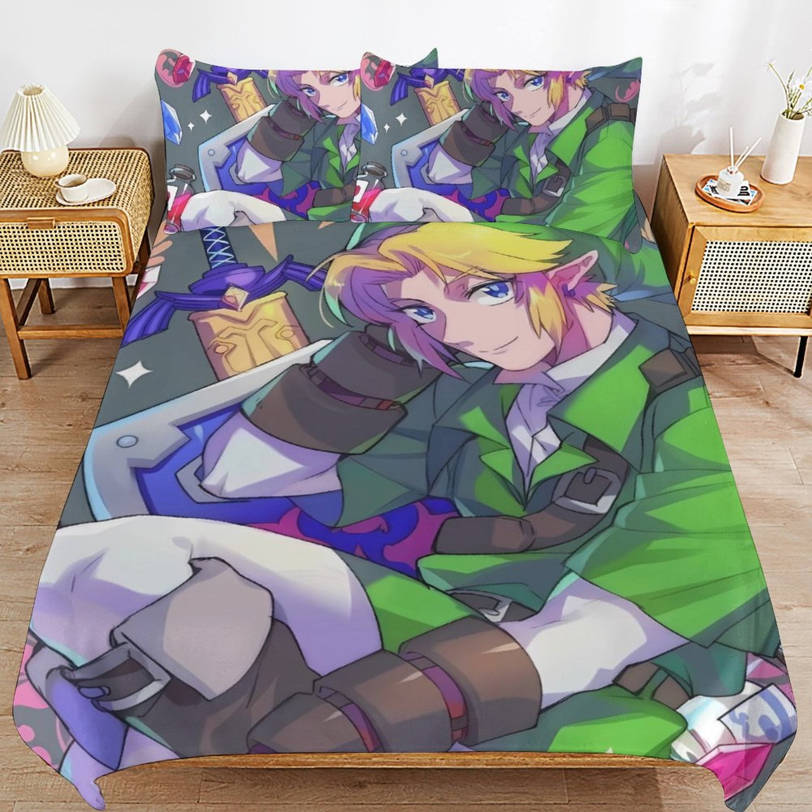The Legend of Zelda Bed Duvet Cover Microfiber Bedding Sets 3D Printed ...