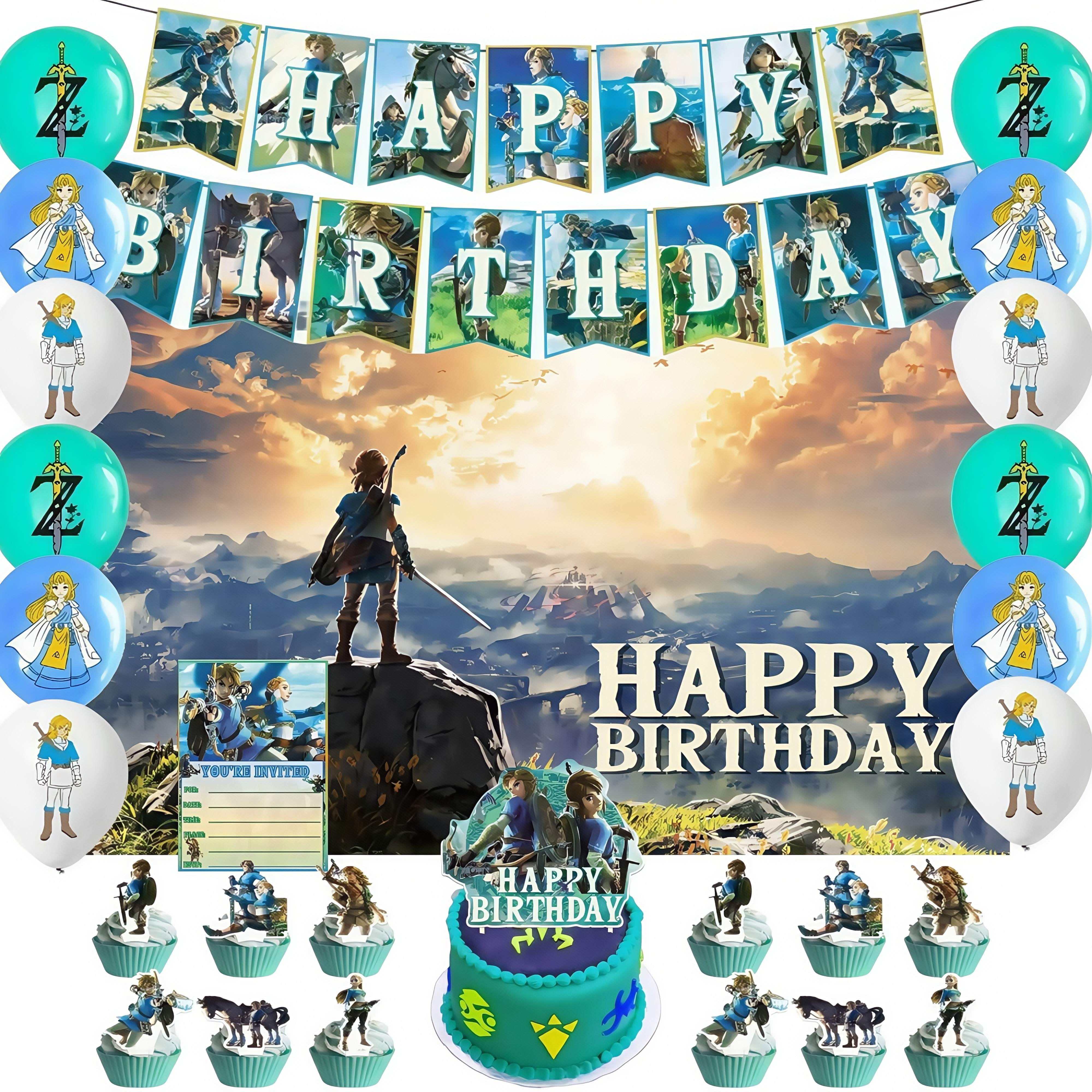 The Legend of Zelda Birthday Party Supplies, The Legend of Zelda Party ...