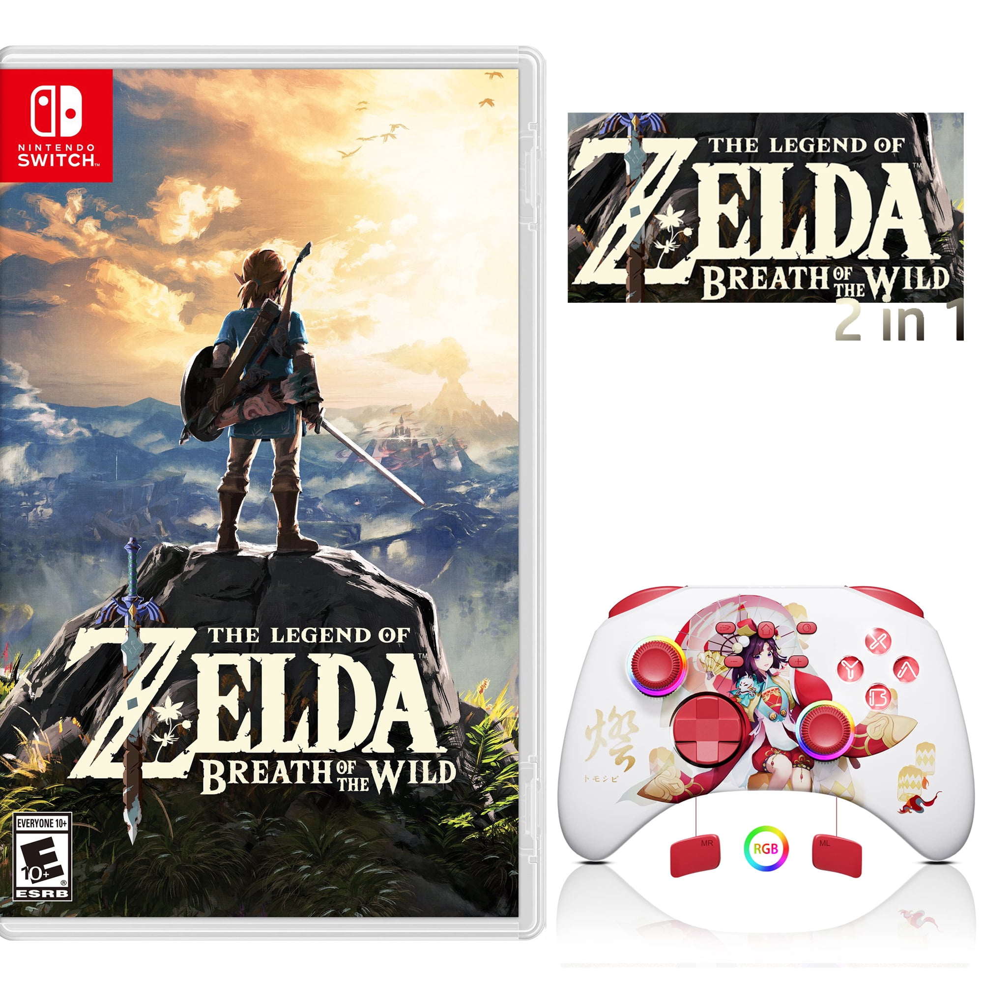 The Legend of Zelda: Breath of the Wild Game Disc and Upgraded Switch ...
