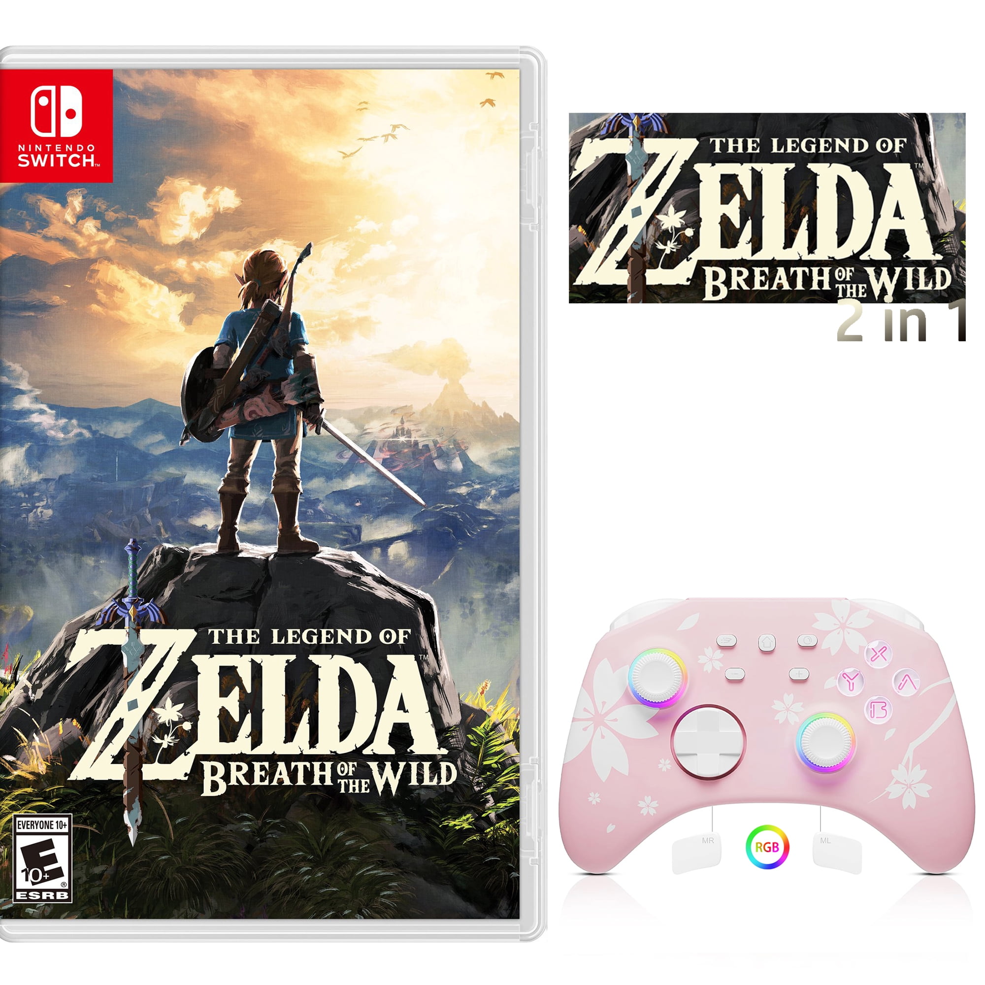 The Legend of Zelda: Breath of the Wild Game Disc and Upgraded Switch ...