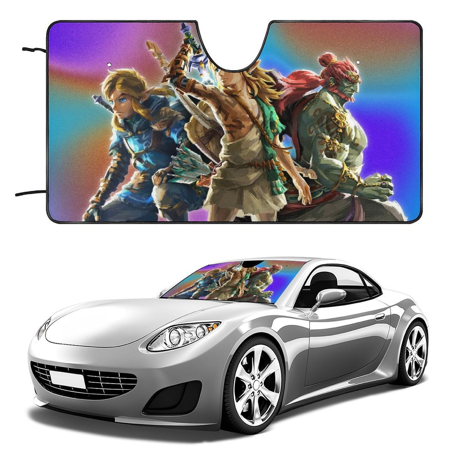 The Legend of Zelda Car Windshield Sun Shade, Foldable Sun Shade for ...